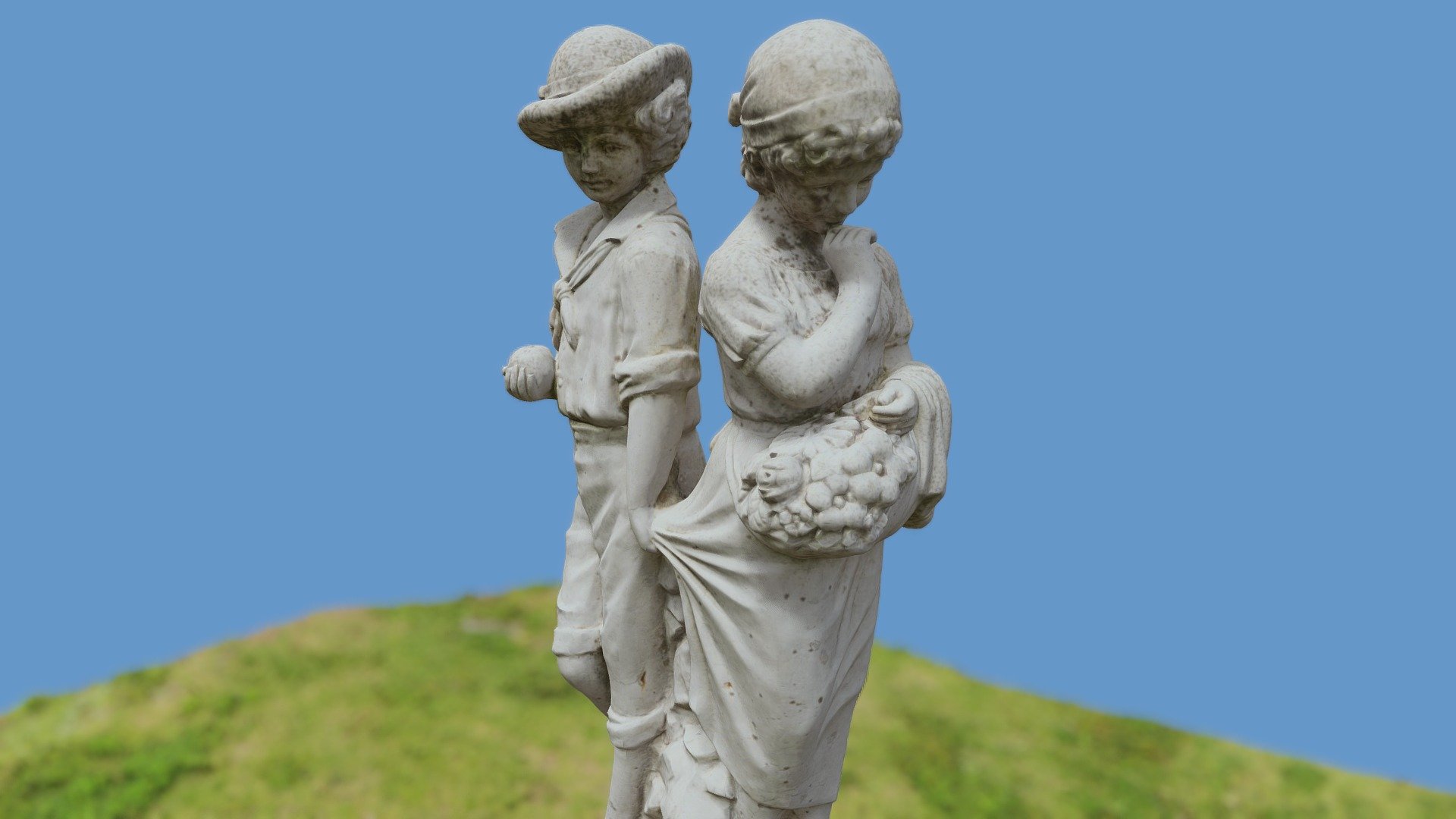 Boy & Girl Statues - Download Free 3D model by STUDIO DUCKBILL ...