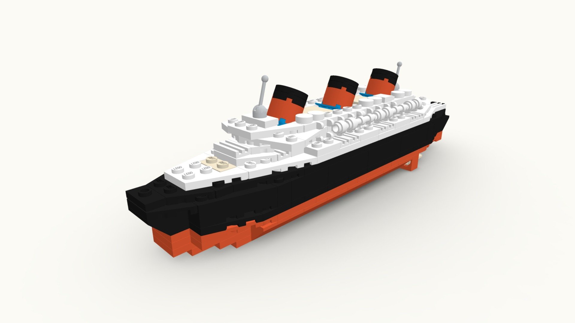LEGO SS Normandie MOC [#0074] - Download Free 3D model by The Bobby ...