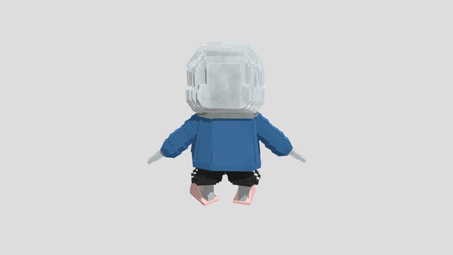 Sans - 3D model by _poop4ik_ [82944eb] - Sketchfab