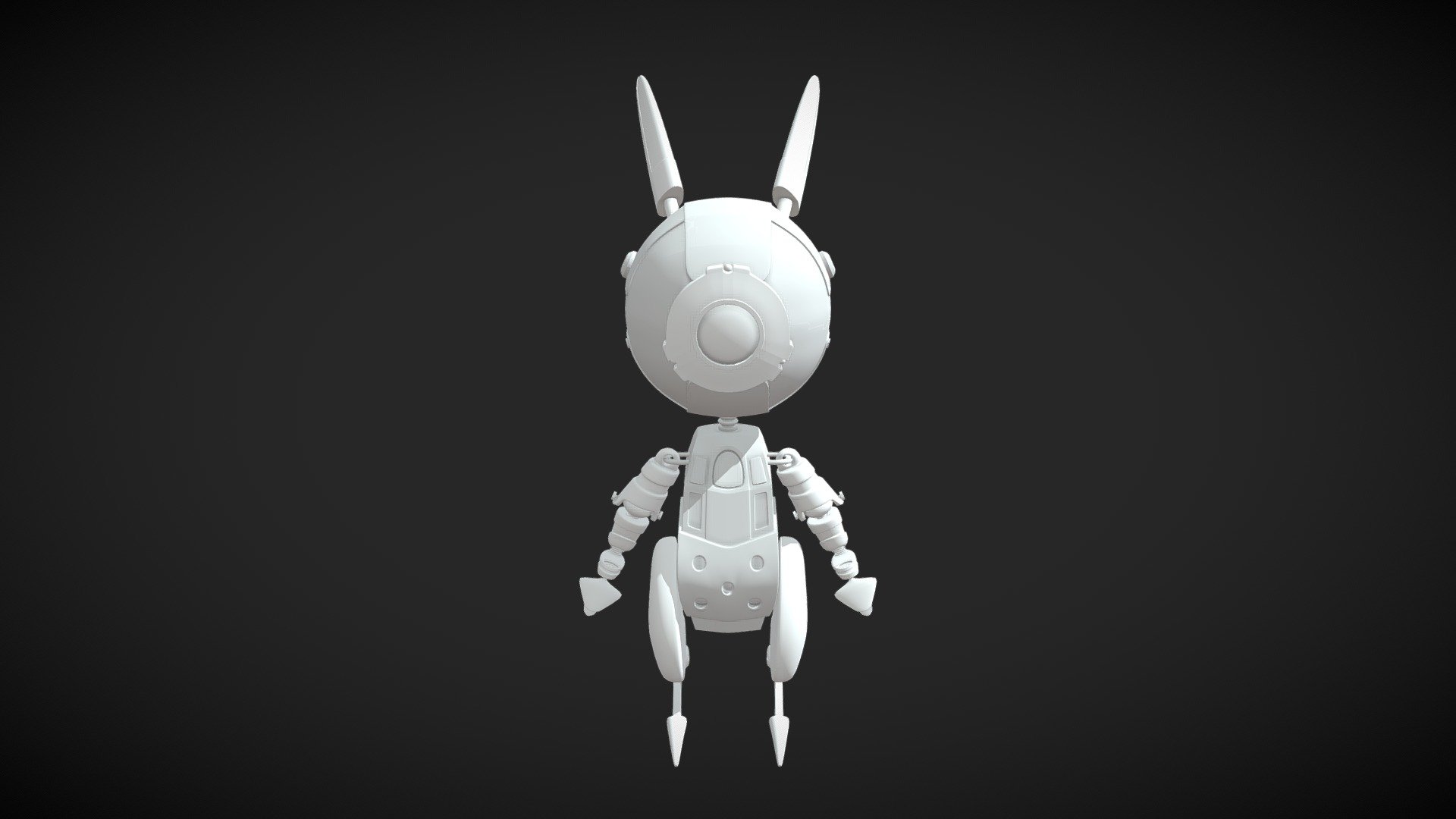 Hardsurface Rabbit for animation - 3D model by robertocadizsanchez ...