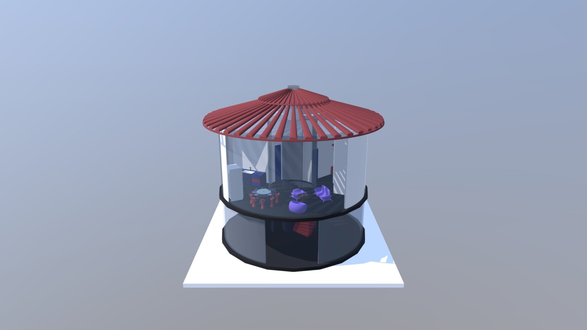 Circular Home - 3D model by NanokasoGongon [8295c6b] - Sketchfab
