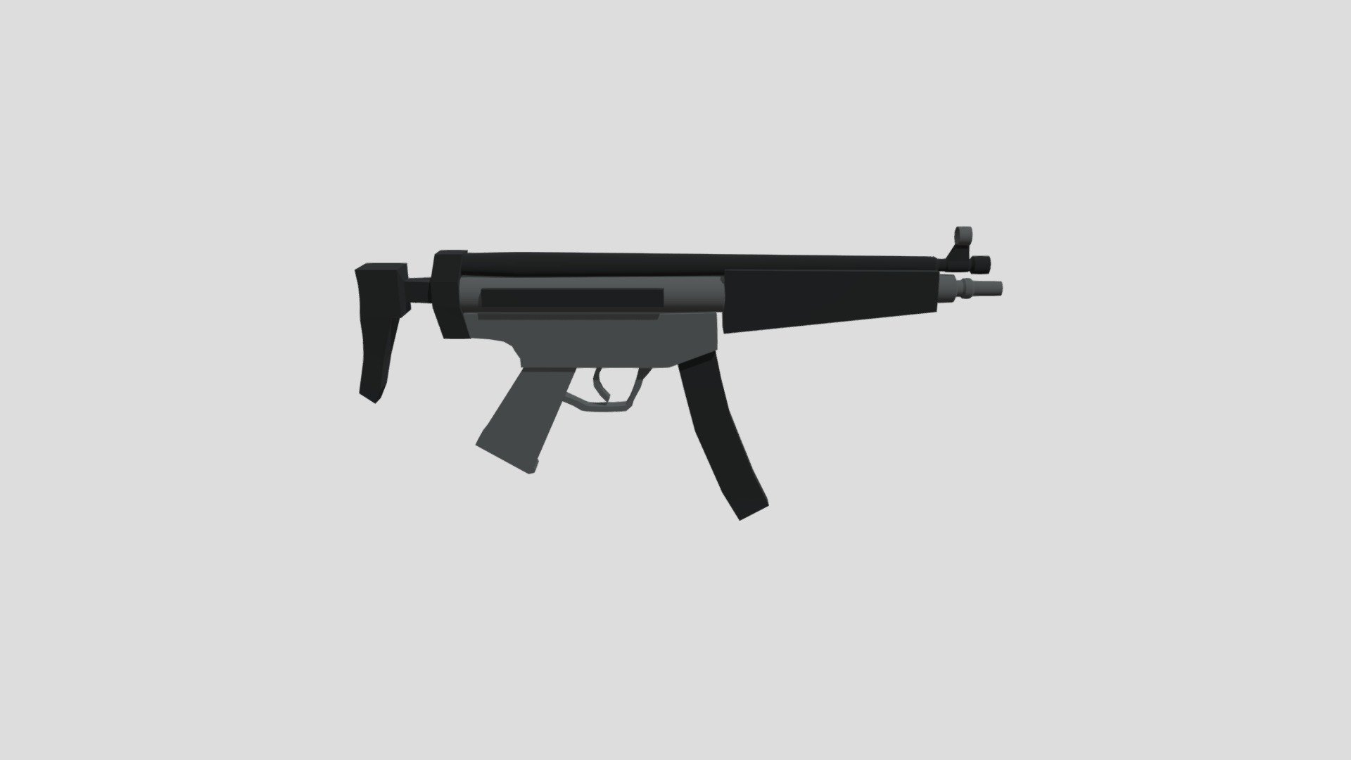 Low Poly MP5 - Download Free 3D model by Beanie33 (@Beaine33) [82983fa ...