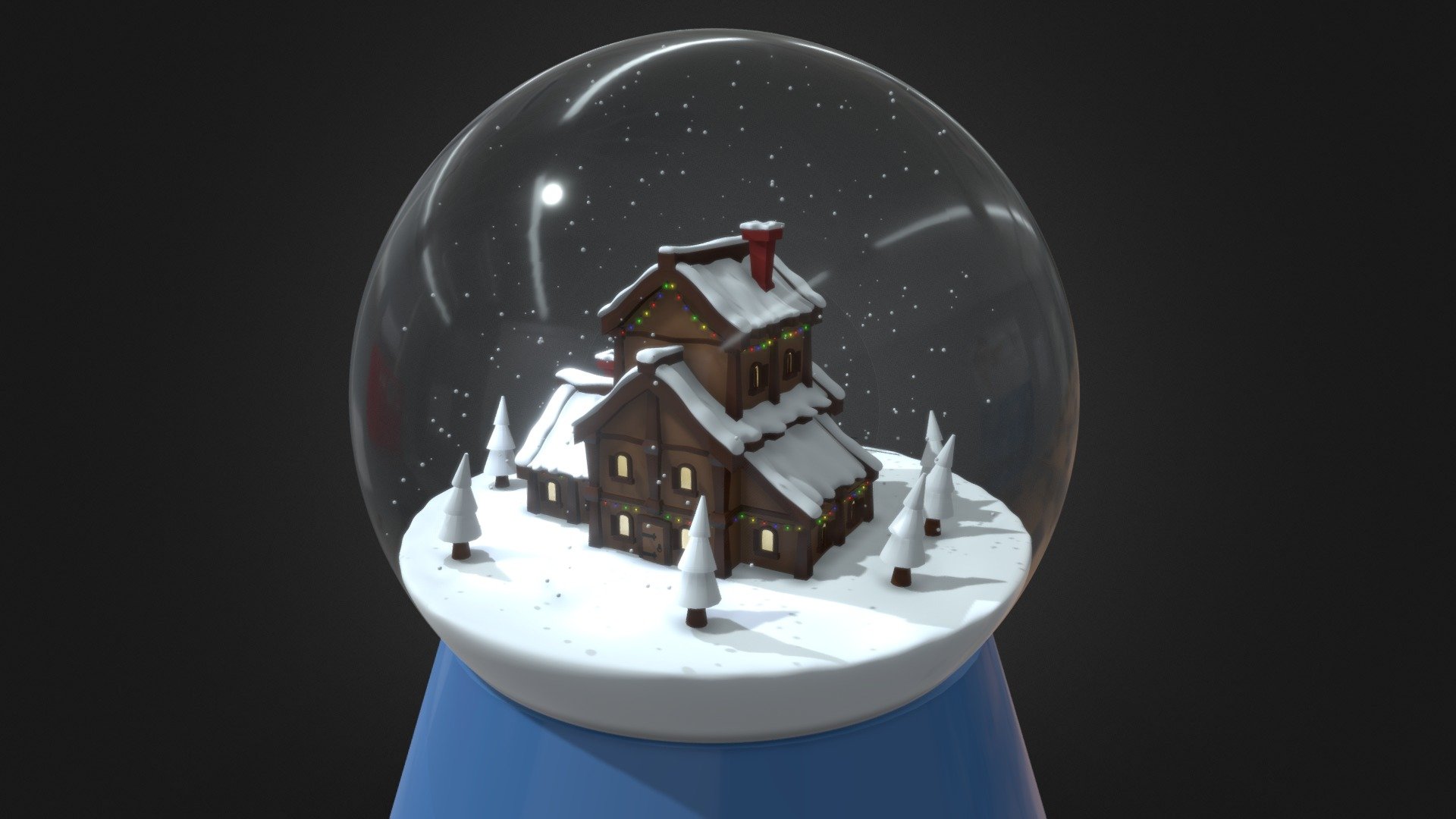 Crystal Snow Globe - Buy Royalty Free 3D model by Álterego (@alter_ego ...