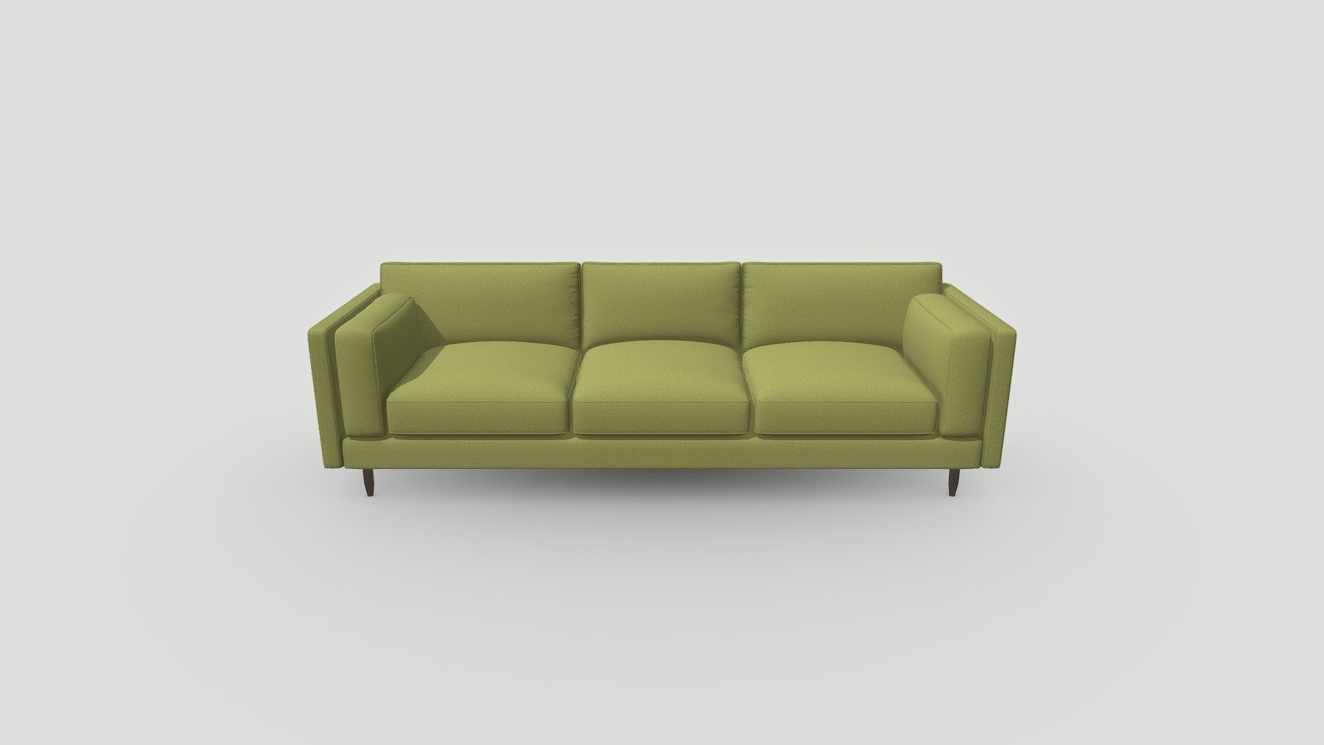 3_Seater_Green - 3D model by Blueribbon3dstudio [8299fb5] - Sketchfab