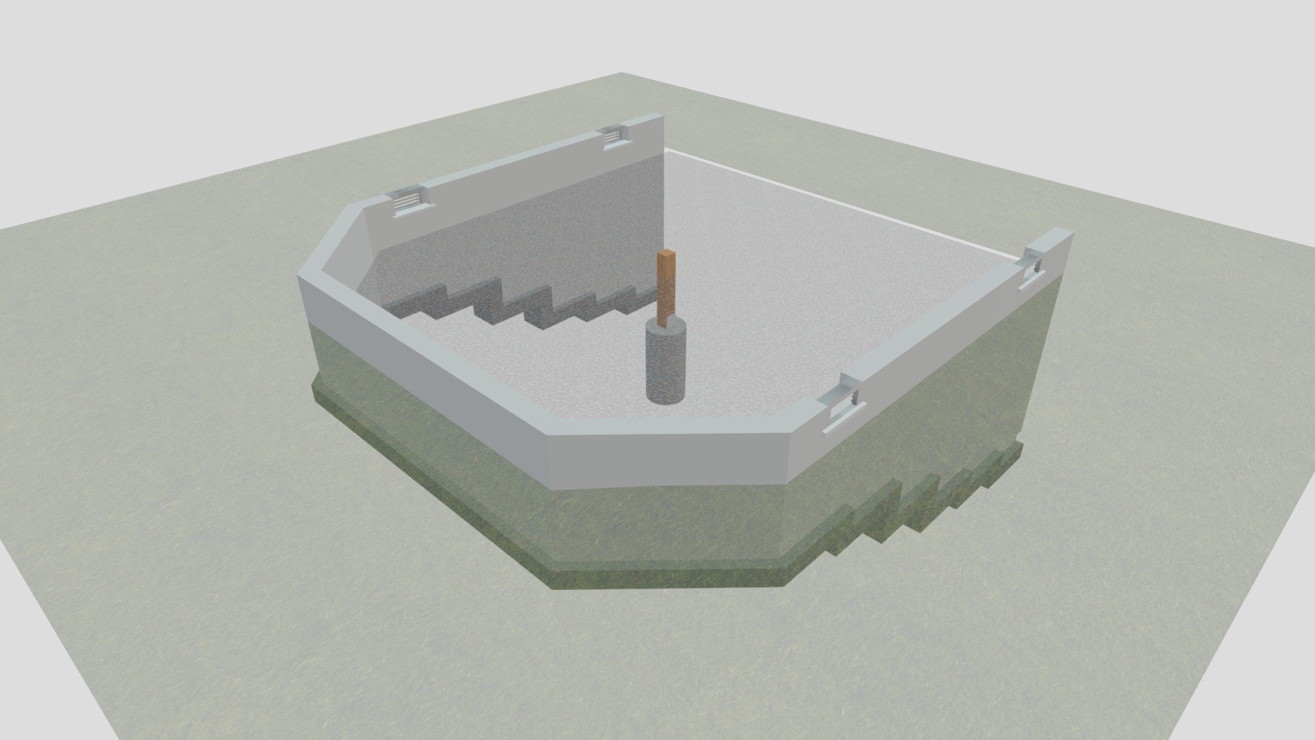 Sunroom And Porch Foundation - Download Free 3D model by G&L ...