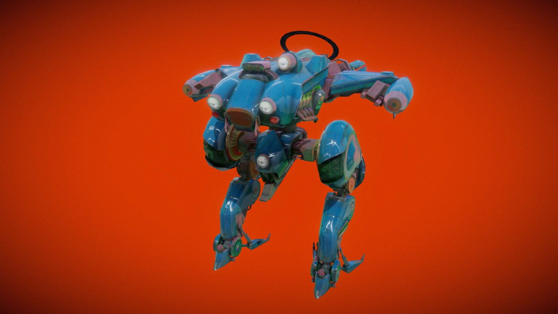 MECHA Robot XR-476 - Buy Royalty Free 3D model by Luna Studio ...