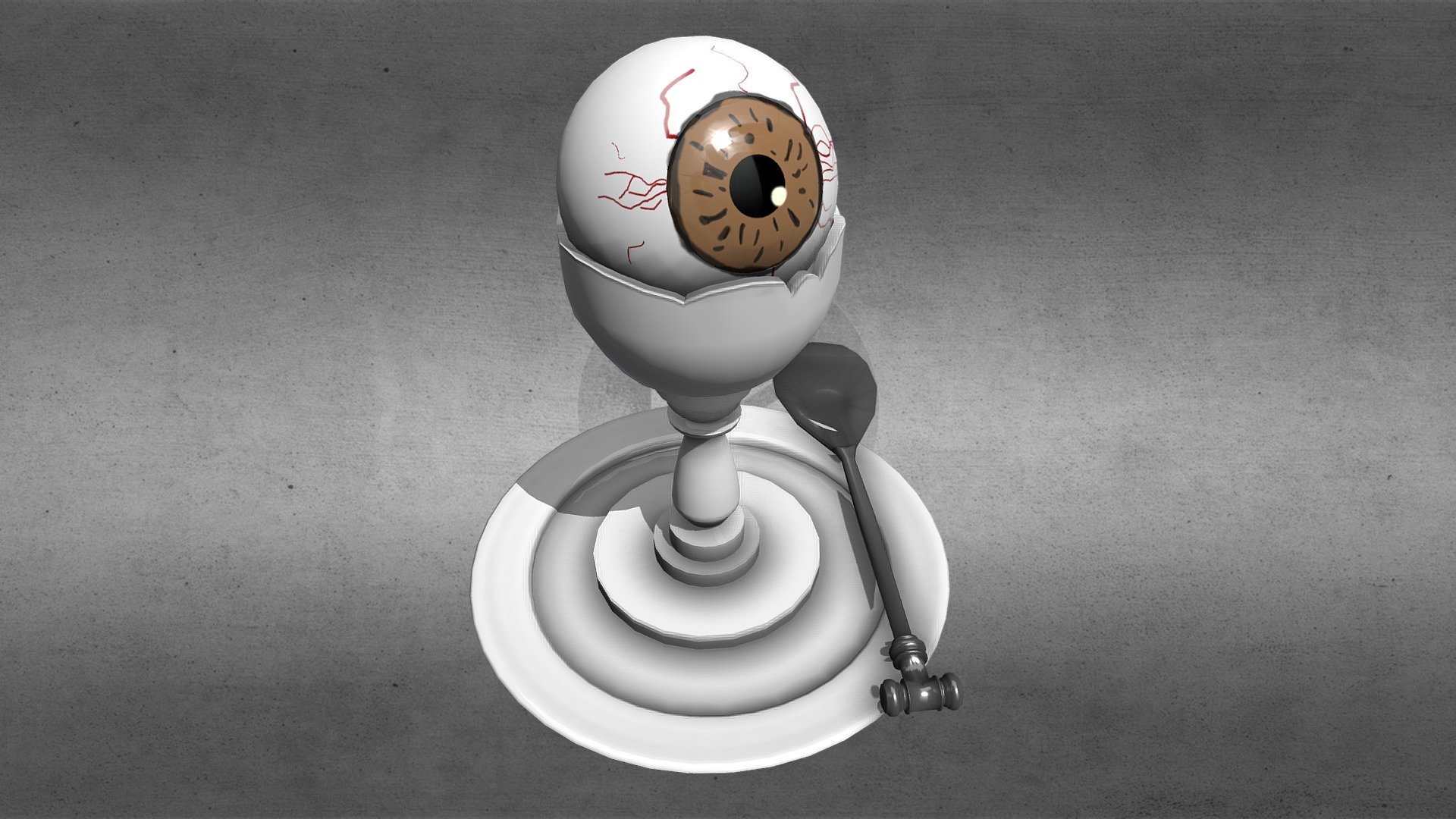 "Boiled" eye - 3D model by NaN_4aki (@NaN4aki) [829df81] - Sketchfab