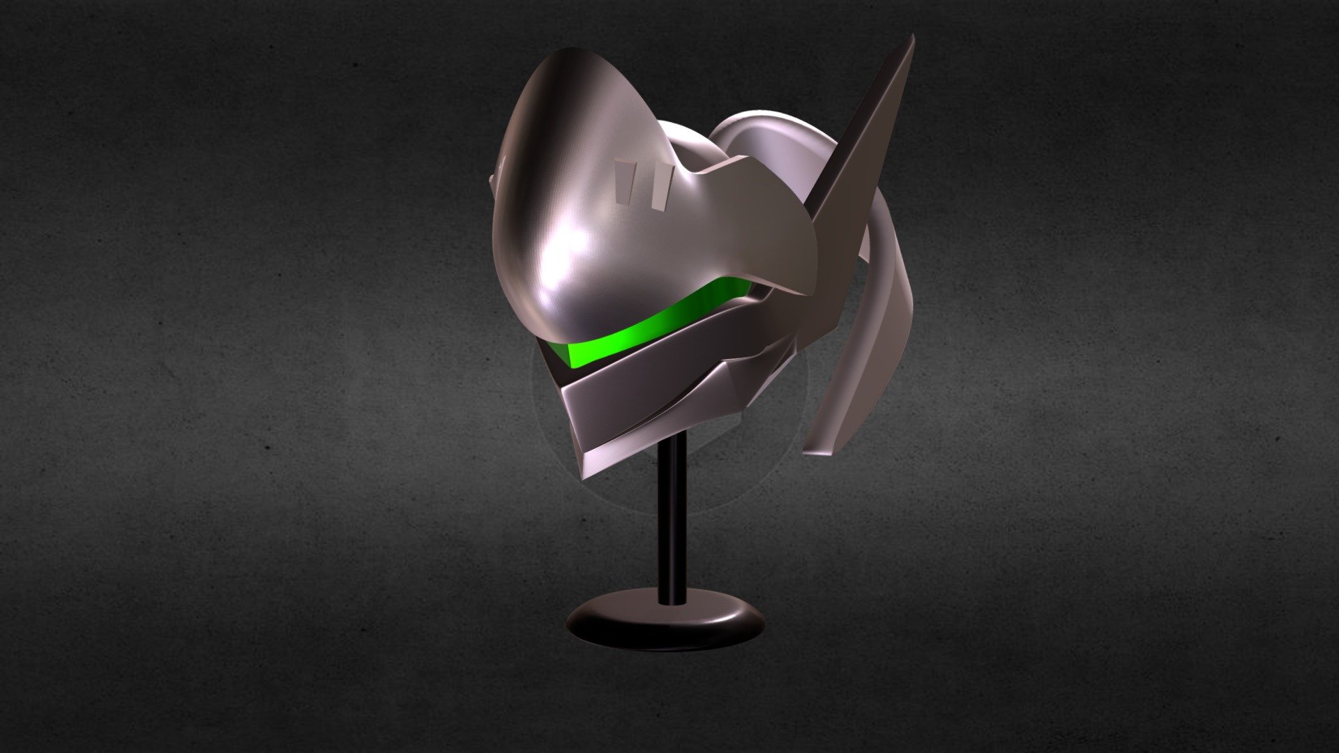 Overwatch - Genji face - 3D model by Daniel Chávez Camargo ...