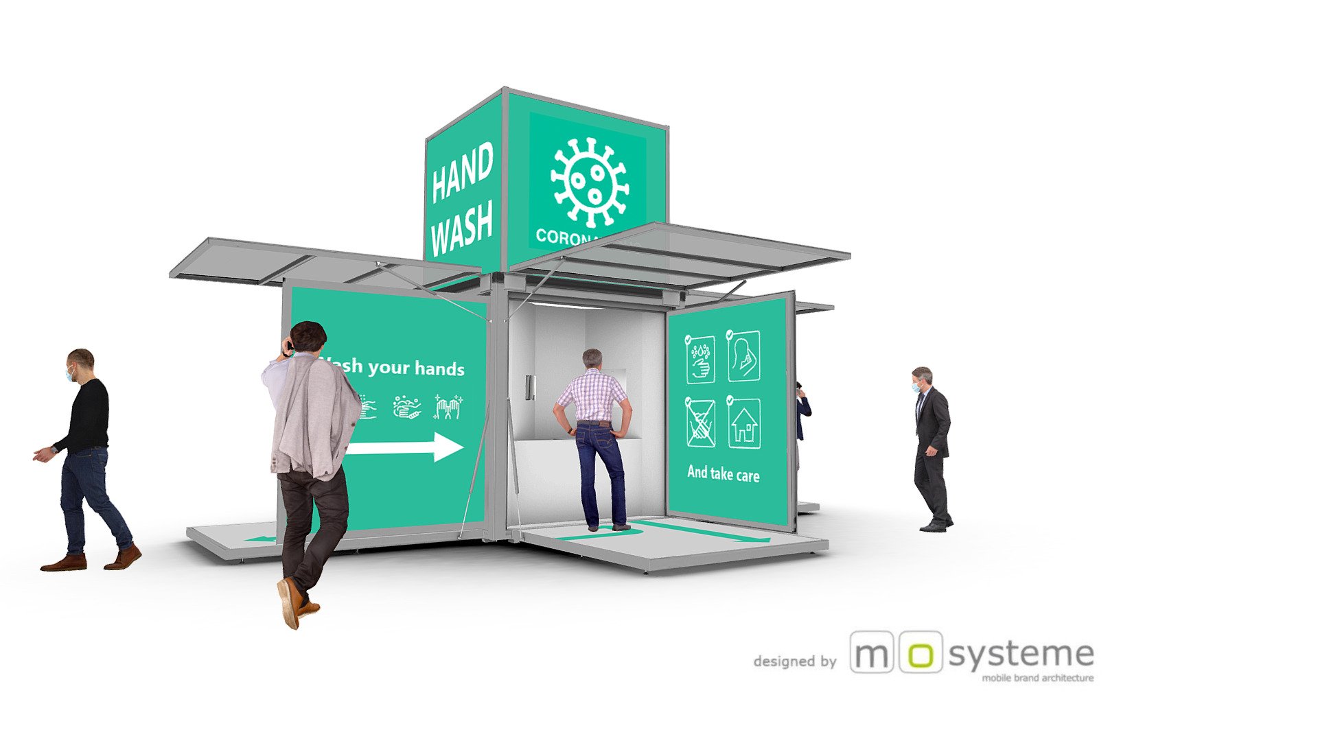 Hand wash station X-shape - 3D model by mo-systeme (@mosysteme ...
