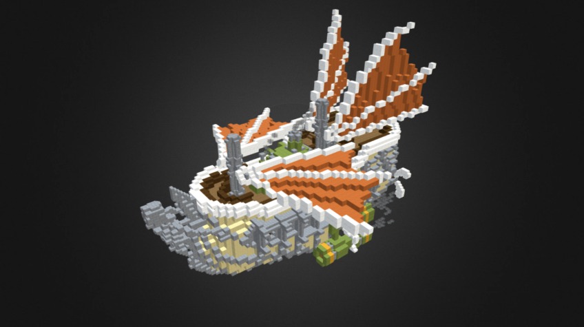 Steampunk Airship - 3D model by marcus_cactus [82a3df0] - Sketchfab