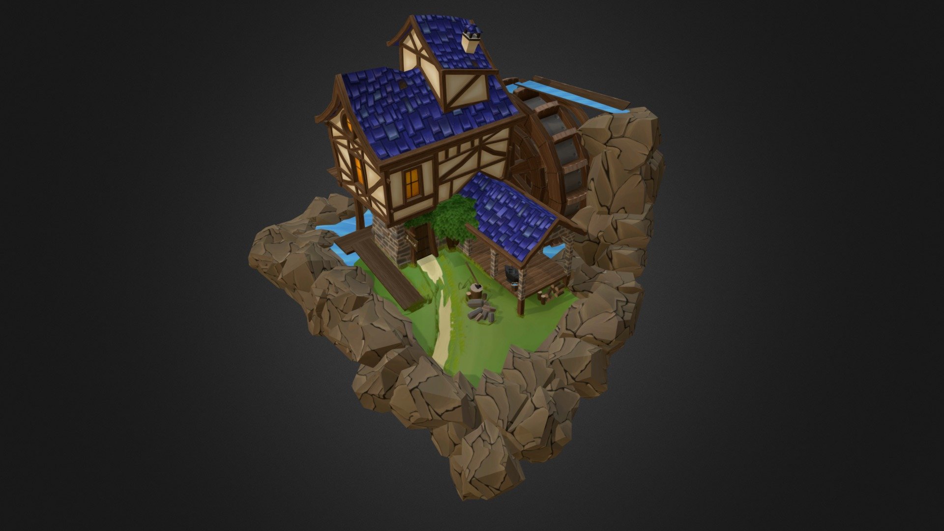 Medieval Stylized Scene - 3D model by Ischa Soetewey (@SoeteweyIscha ...