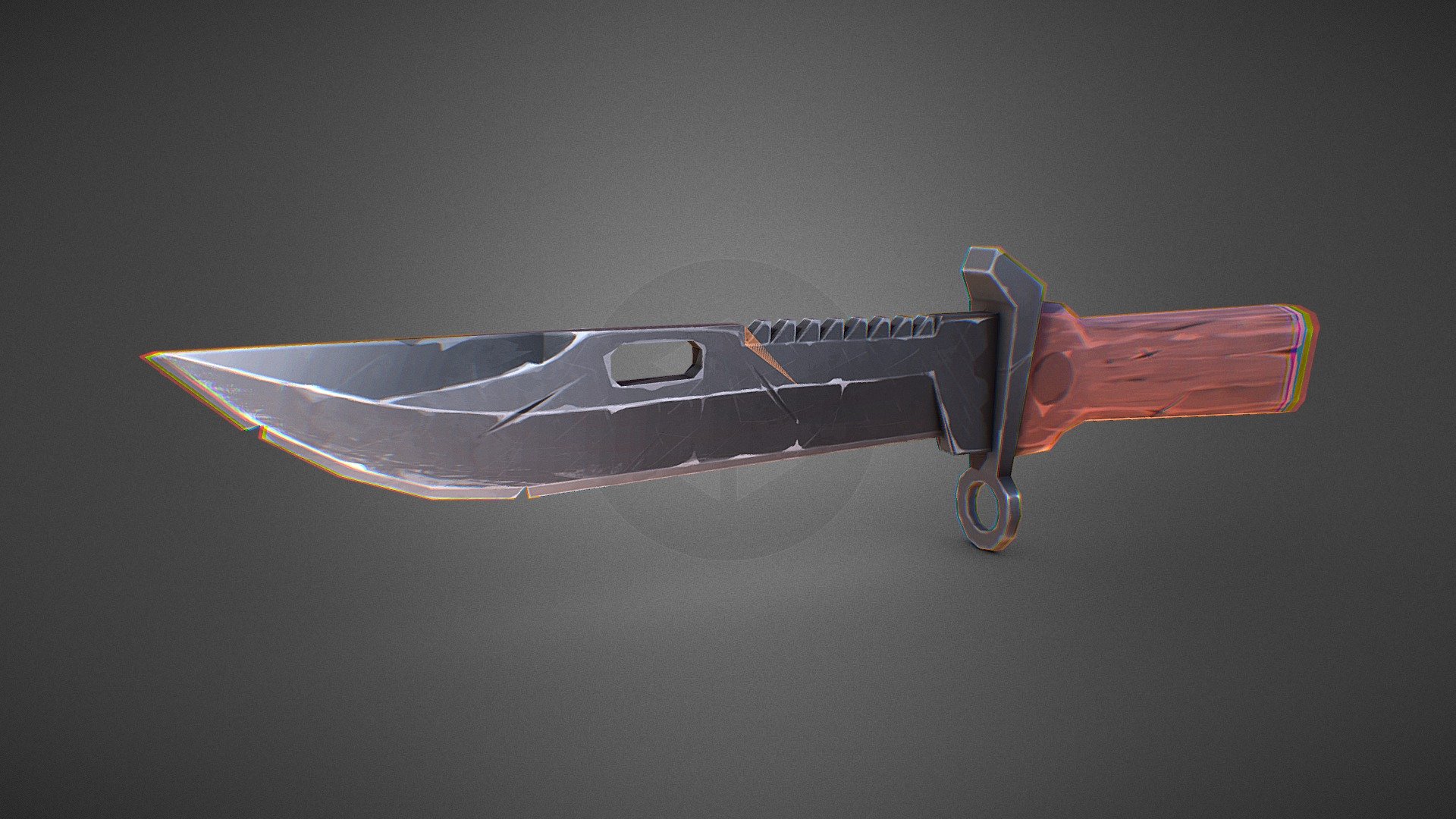 Stylized low-poly knife - 3D model by Vladimir Polygalov (@jpegy ...