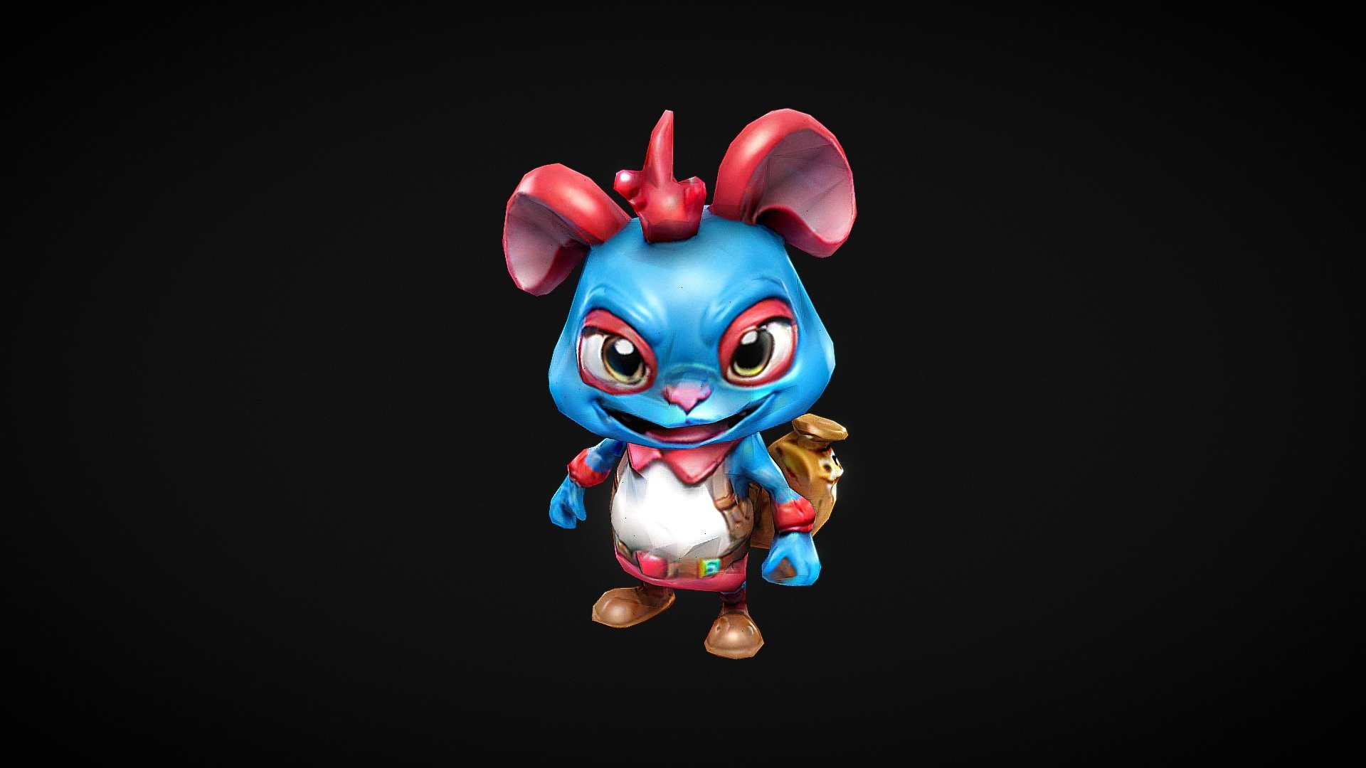 "Blue Bunny Friend" - Download Free 3D model by klrxyz [82a8f73 ...