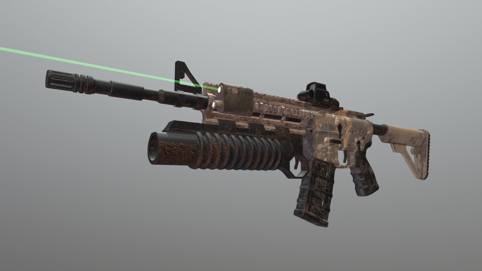 AR 15 Assault Rifle - 3D model by joel.hastenreiter [82aa757] - Sketchfab