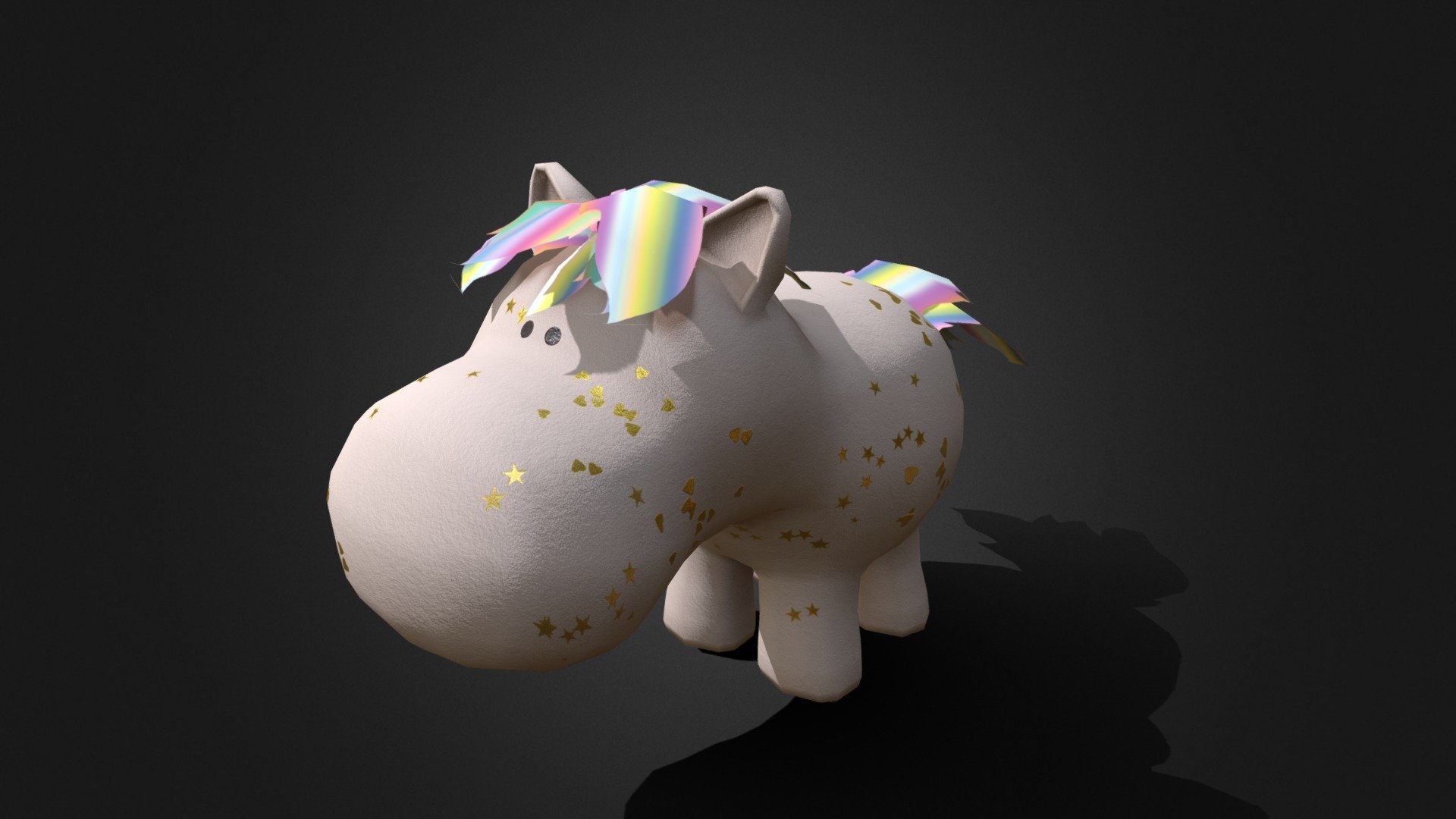 Rainbow pony toy free lowpoly - Download Free 3D model by Scritta ...