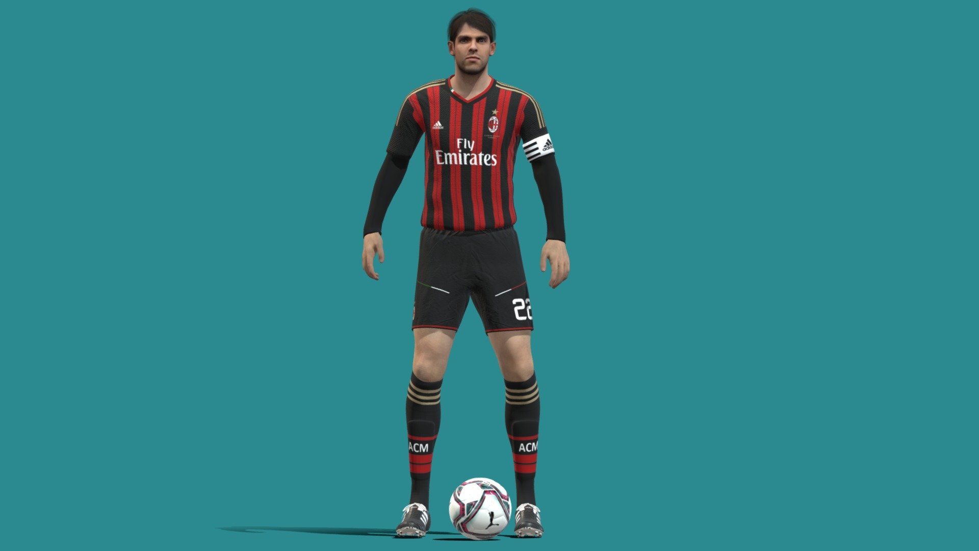 3D Rigged Kaka AC Milan - 3D model by 3dpassion.net (@hieu86coin2 ...