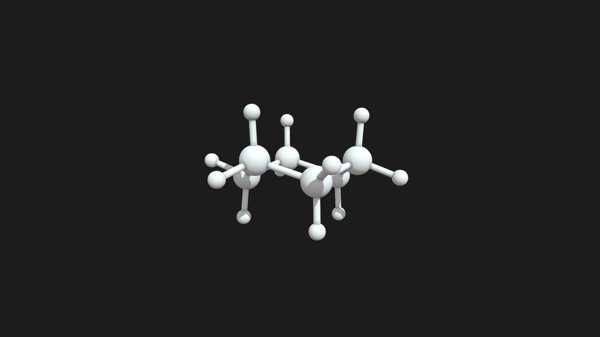 Cyclohexane Chair - Download Free 3D model by stereoaisier [82b038c ...