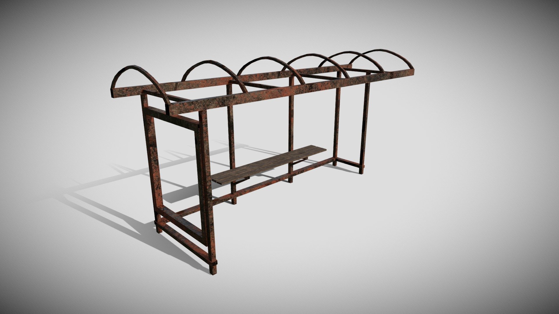 Old Bus Stop - 3D model by KARGIN (@cervelat) [82b0d76] - Sketchfab