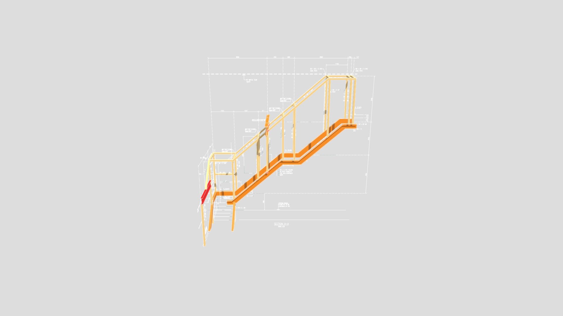 Staircase - 3D model by ksa2020 / Dezine 2020 (@ksa2020) [82b1f8b ...