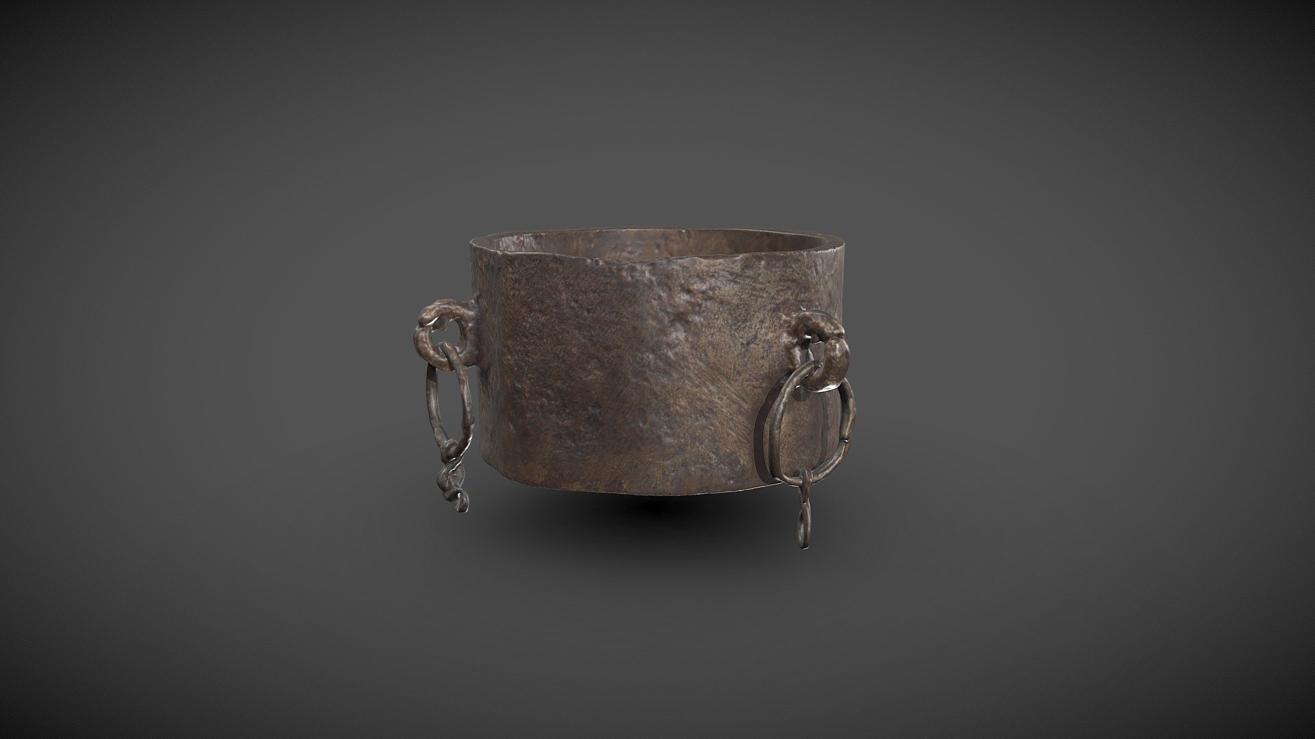 Chaudron à suspension à triple chaînette - Download Free 3D model by Alienor.org, Conseil des ...