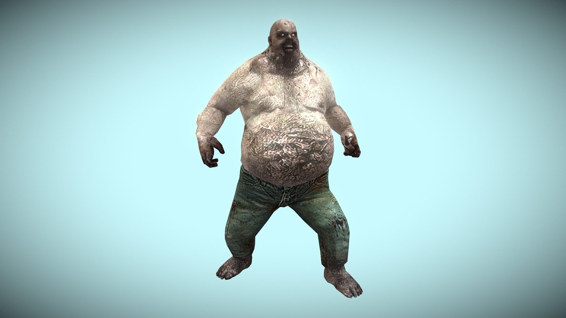 Zombies: Fatman - 3D model by Mingdongman [82b4474] - Sketchfab