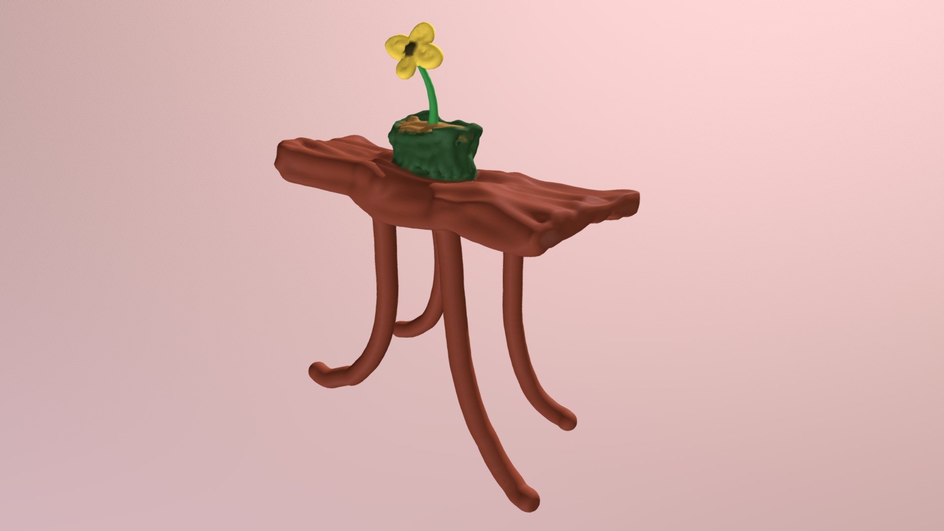 Flower On Table - 3D model by InnoLab [82b62ea] - Sketchfab
