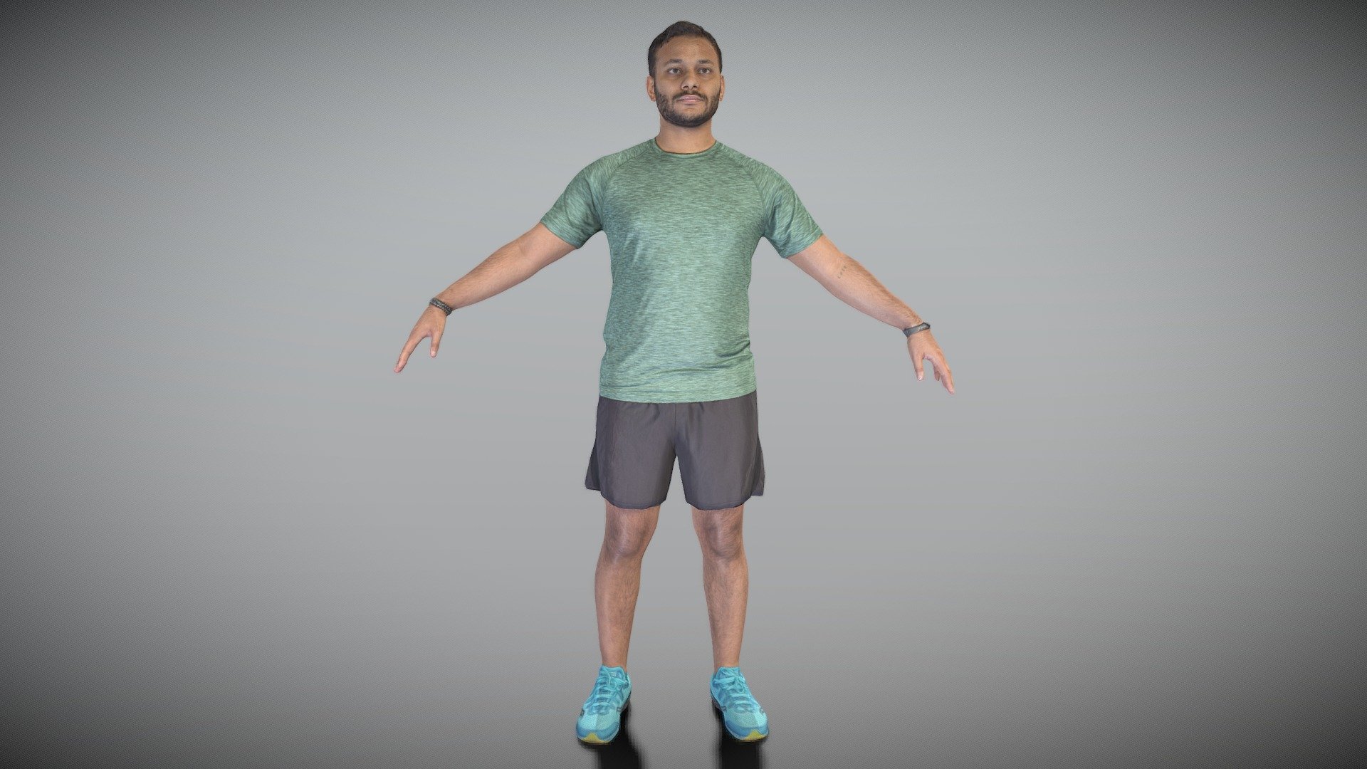 Handsome man in sportswear in A-pose 294 - Buy Royalty Free 3D model by ...