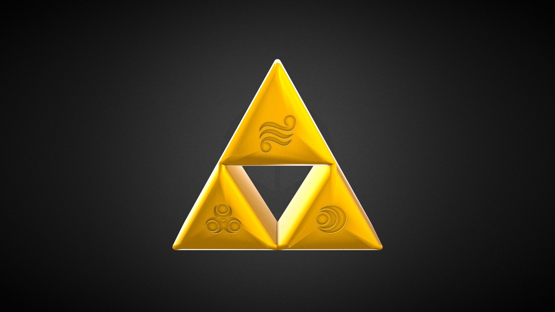 Triforce - Download Free 3D model by Foxy Fitz Hamilton, President of the UNH (@Foxy_F_Hamilton ...