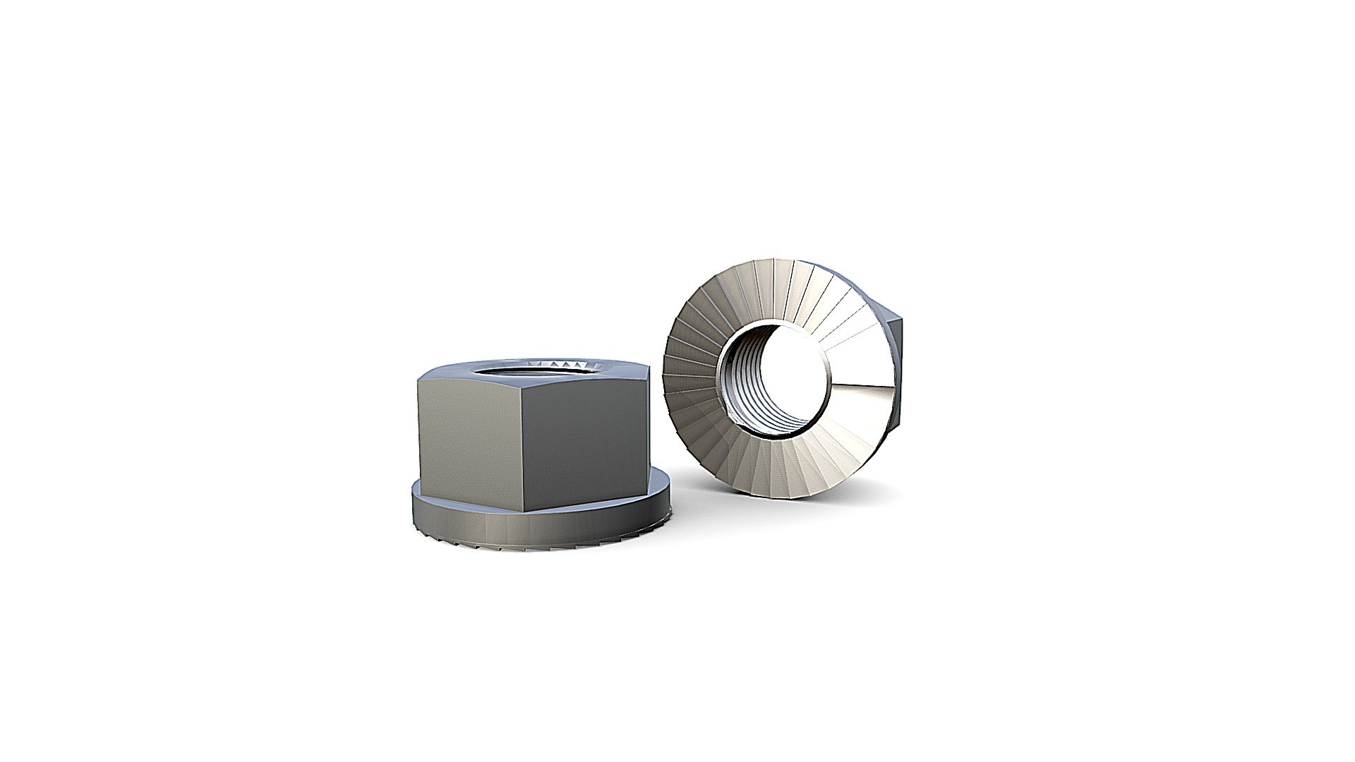 HEX FLANGE NUT - 3D model by Engineering Edge (Singapore) Pte Ltd ...