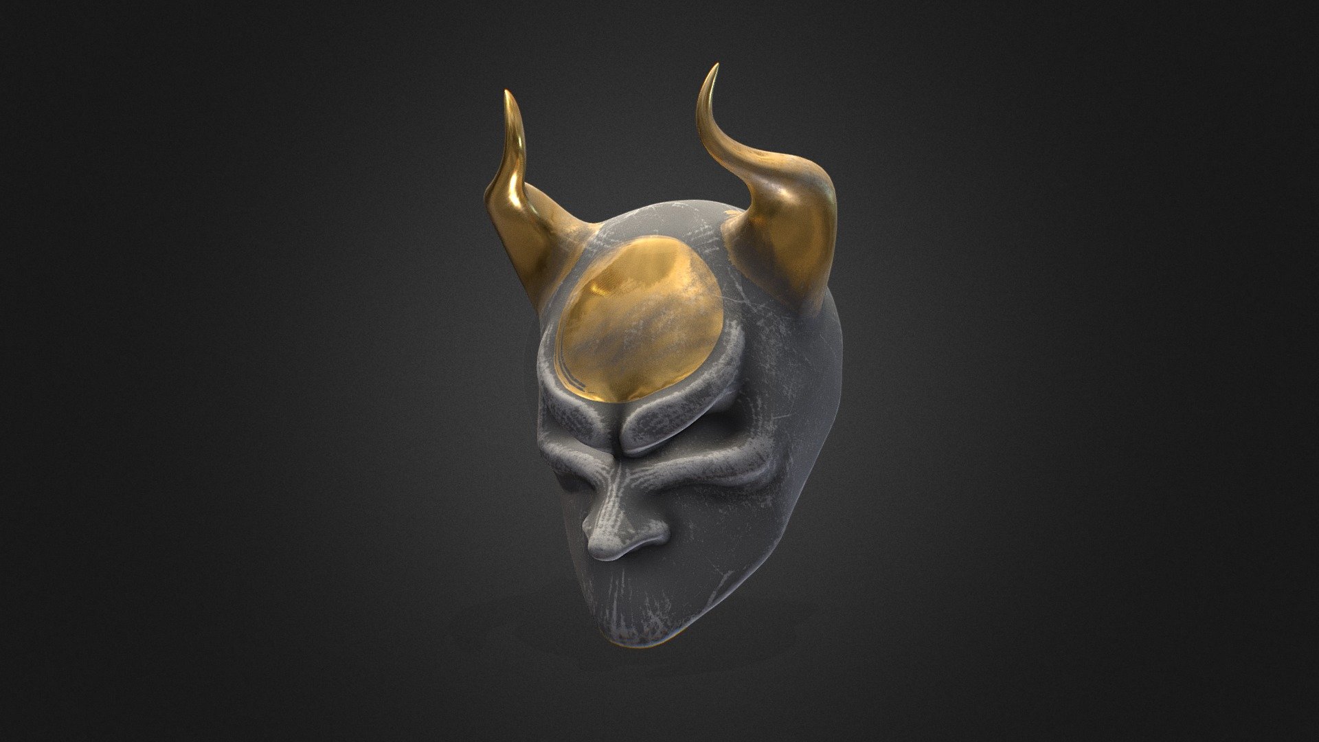 Oni Mask - 3D model by ItreZez (@ItreZ) [82bdaa2] - Sketchfab
