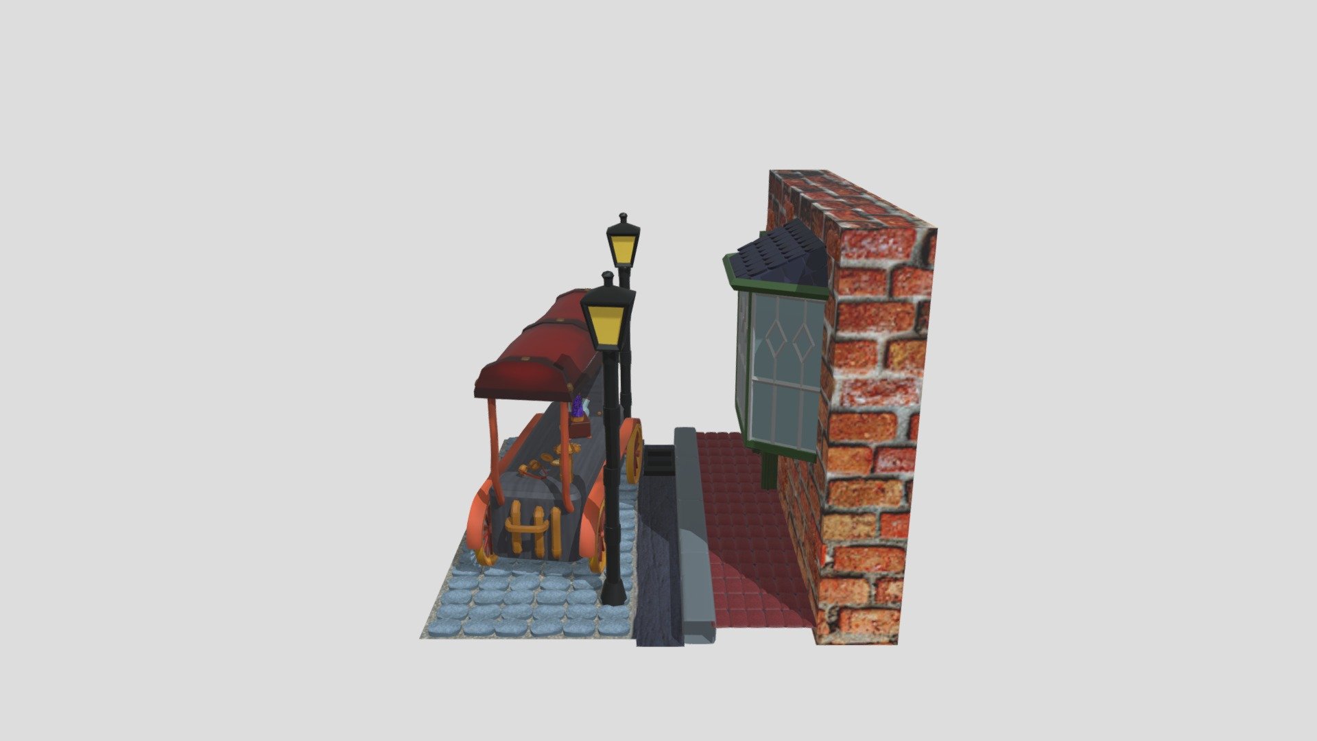 Steampunk Vendor - 3D model by larspollentier [82bde3b] - Sketchfab