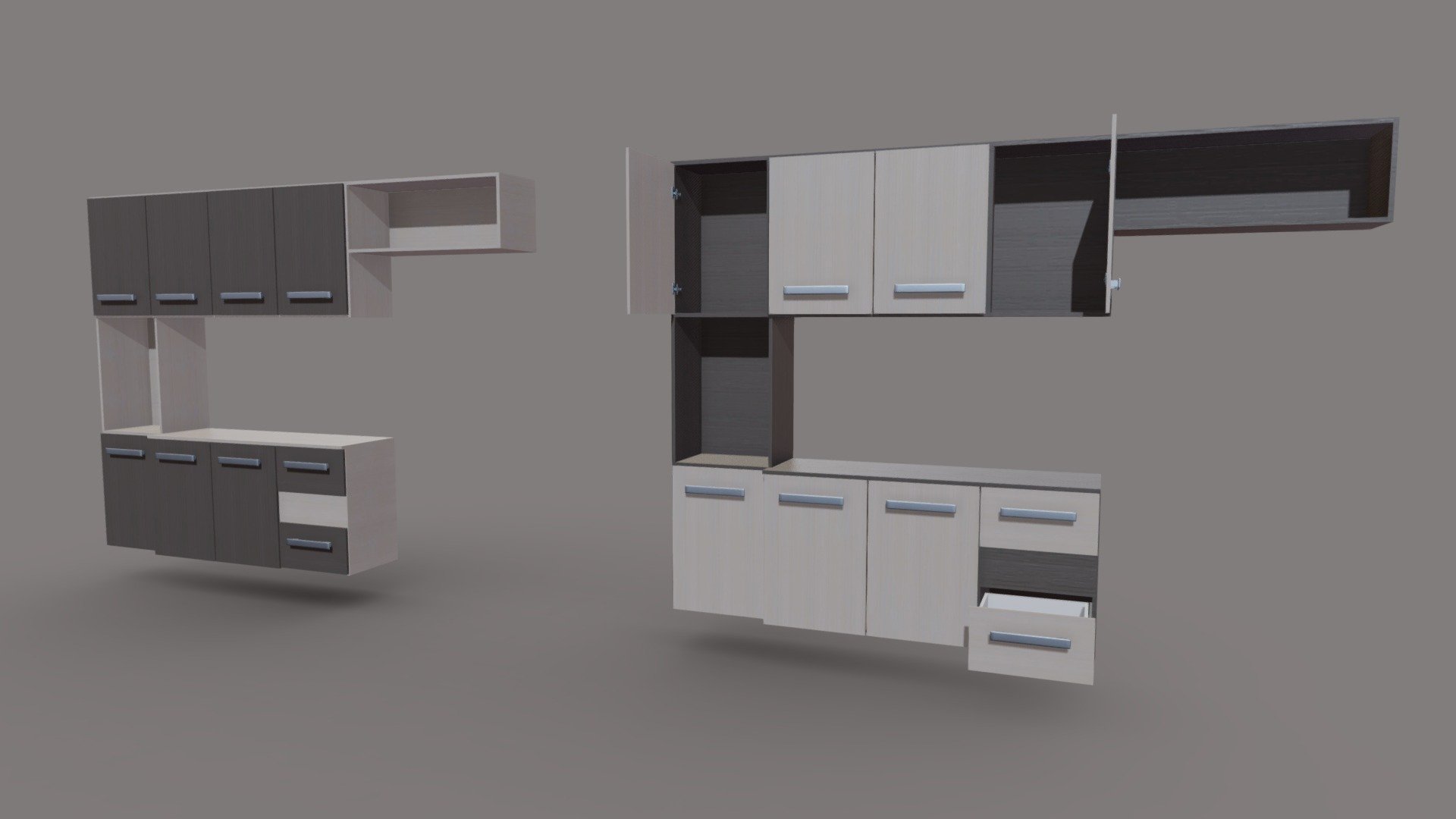 Kitchen cabinets - Download Free 3D model by Ezequiel Oliveira (@ezos ...