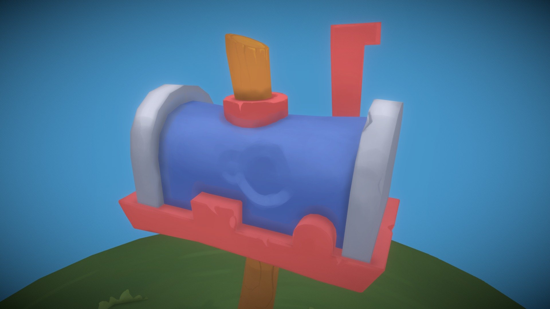 Stylized 3d handpainted mailbox - 3D model by SnugTaro3d [82c02df ...
