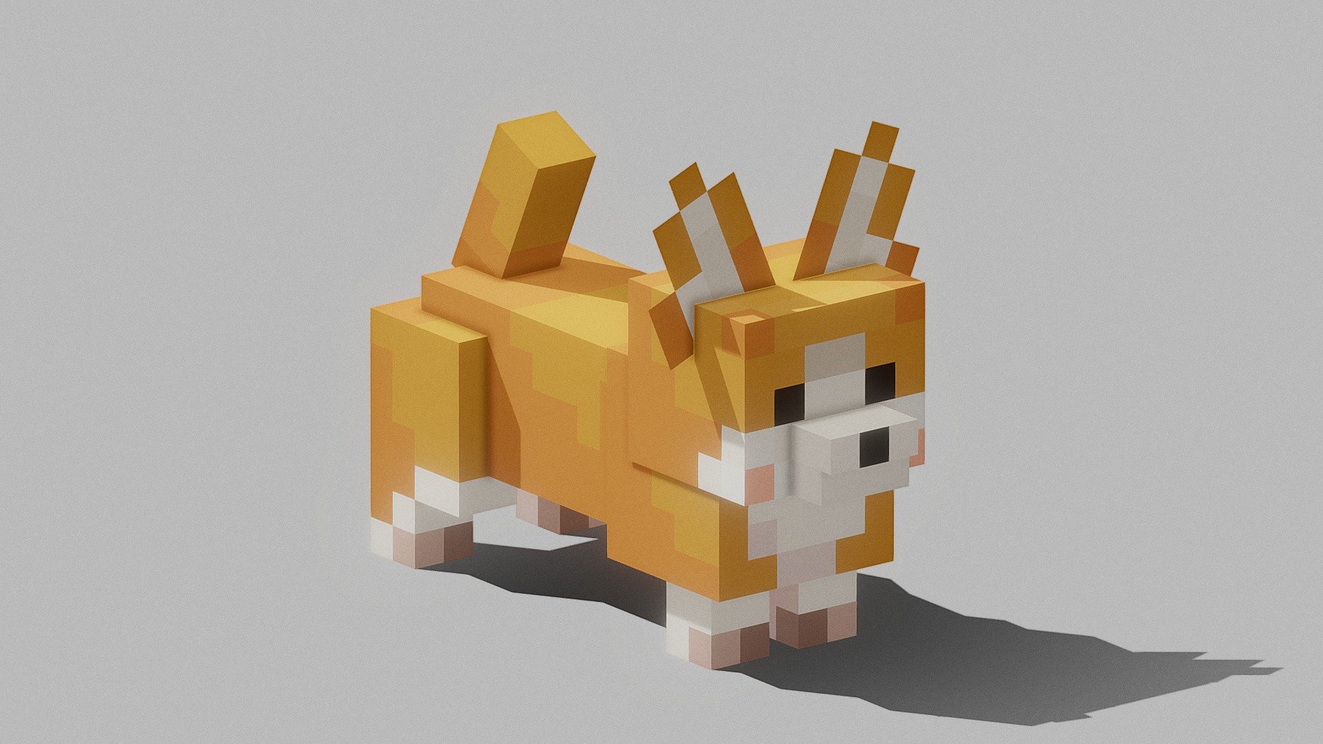 Corgi in Minecraft - 3D model by Twelve (@twelveably) [82c1060] - Sketchfab
