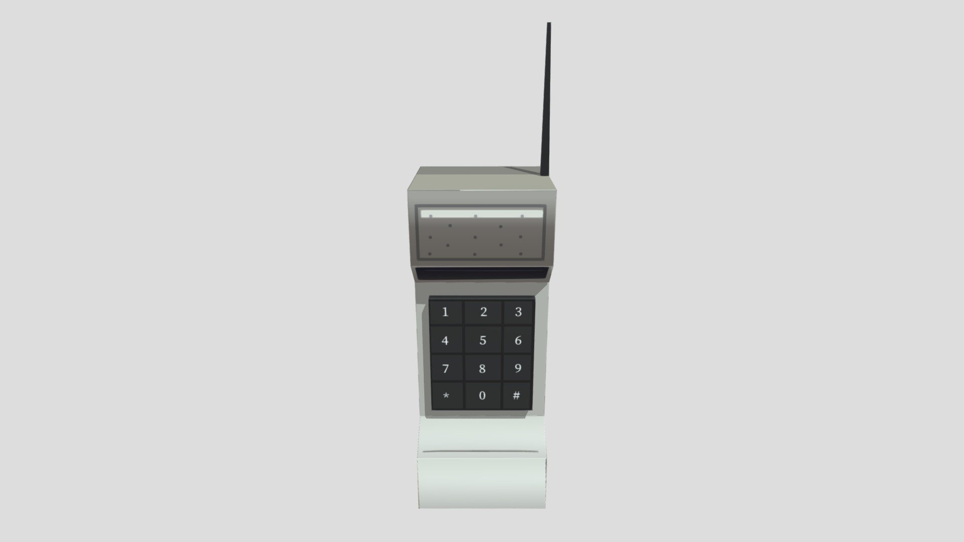 Brick Phone Model - 3D model by CHamilton-Law [82c169c] - Sketchfab