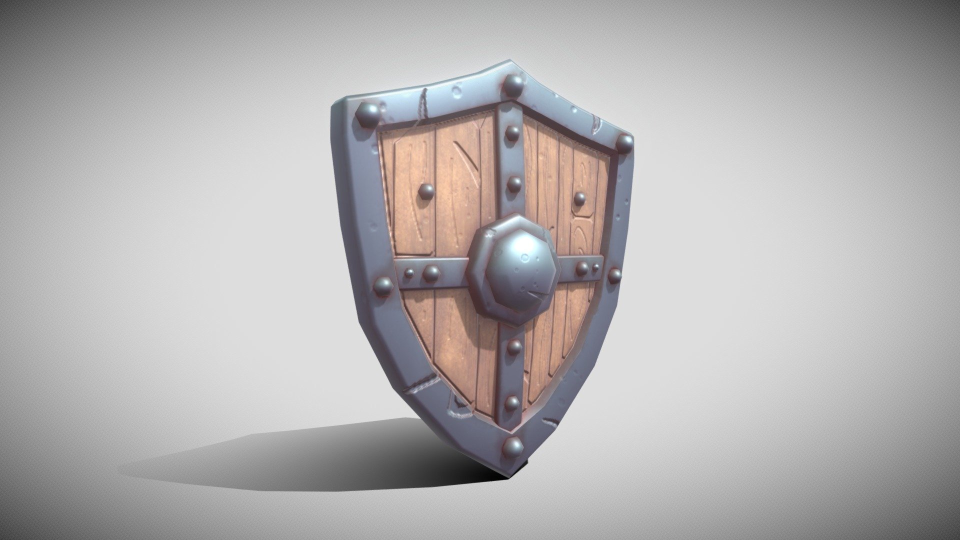 Fantasy Pack - Reinforced Iron Shield - Buy Royalty Free 3D model by J ...