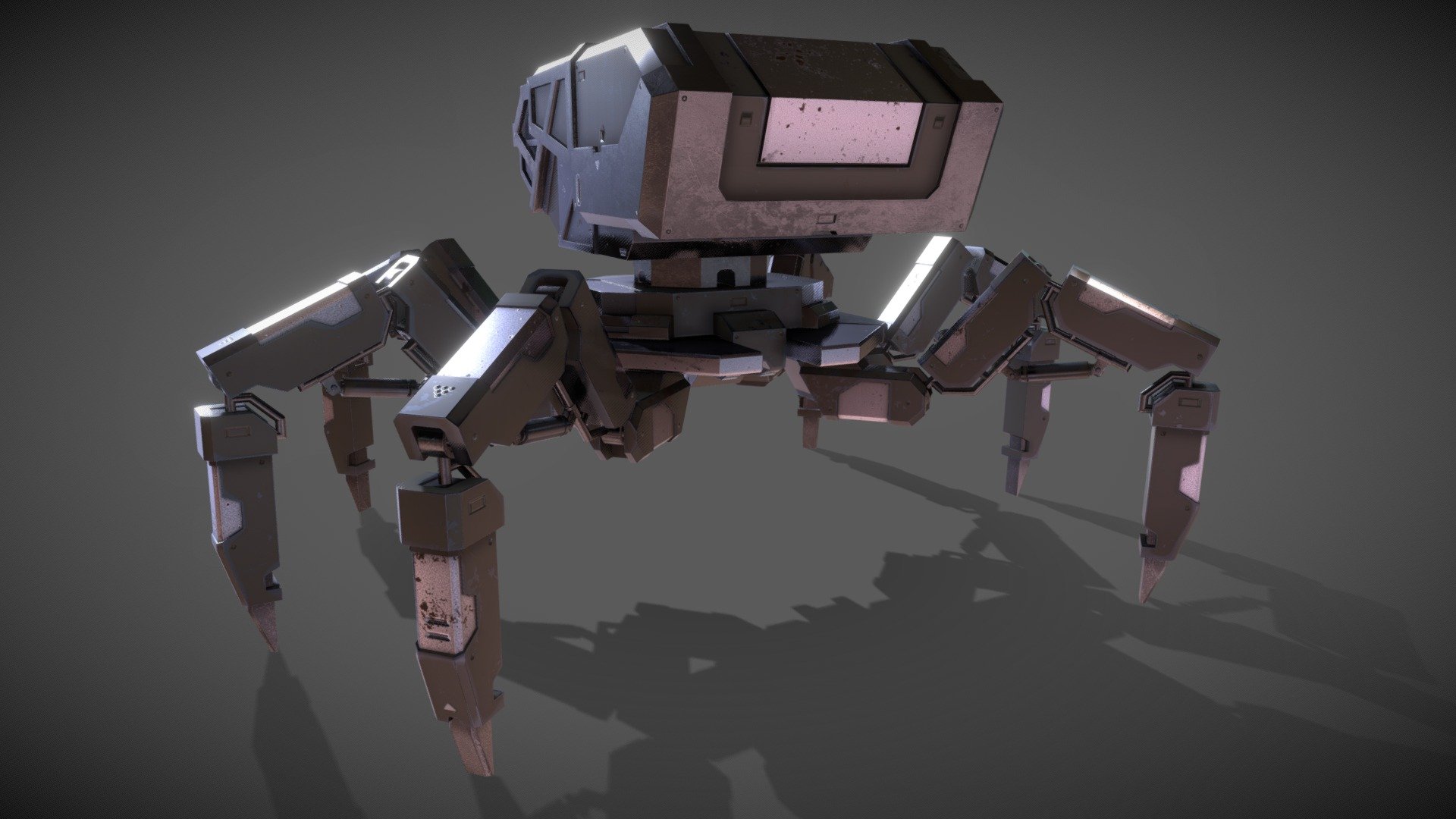 Spider Robot - Buy Royalty Free 3D model by Rushyit [82c5111 ...