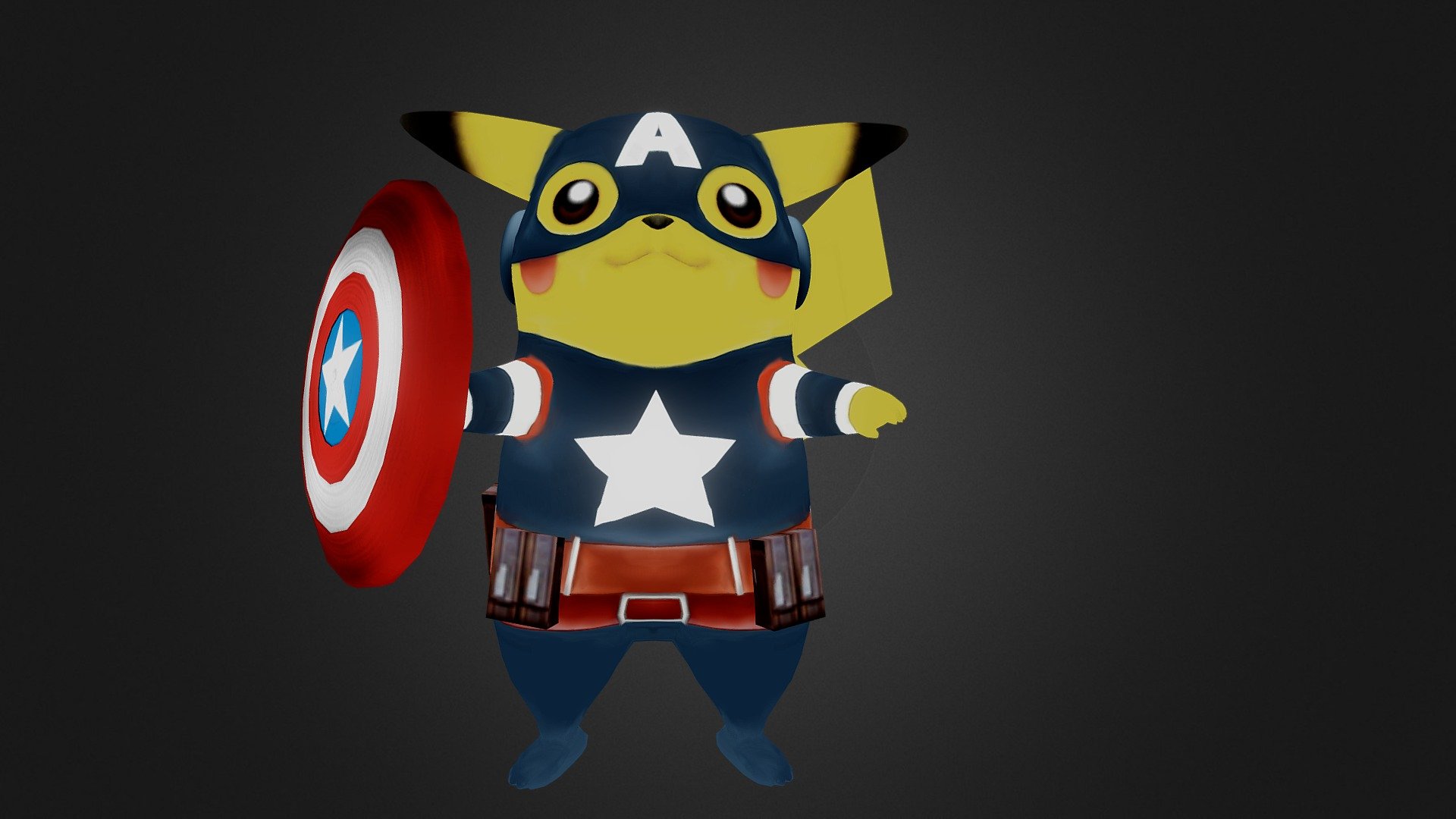 Pikachu captain - 3D model by aneeqayounas [82c6341] - Sketchfab