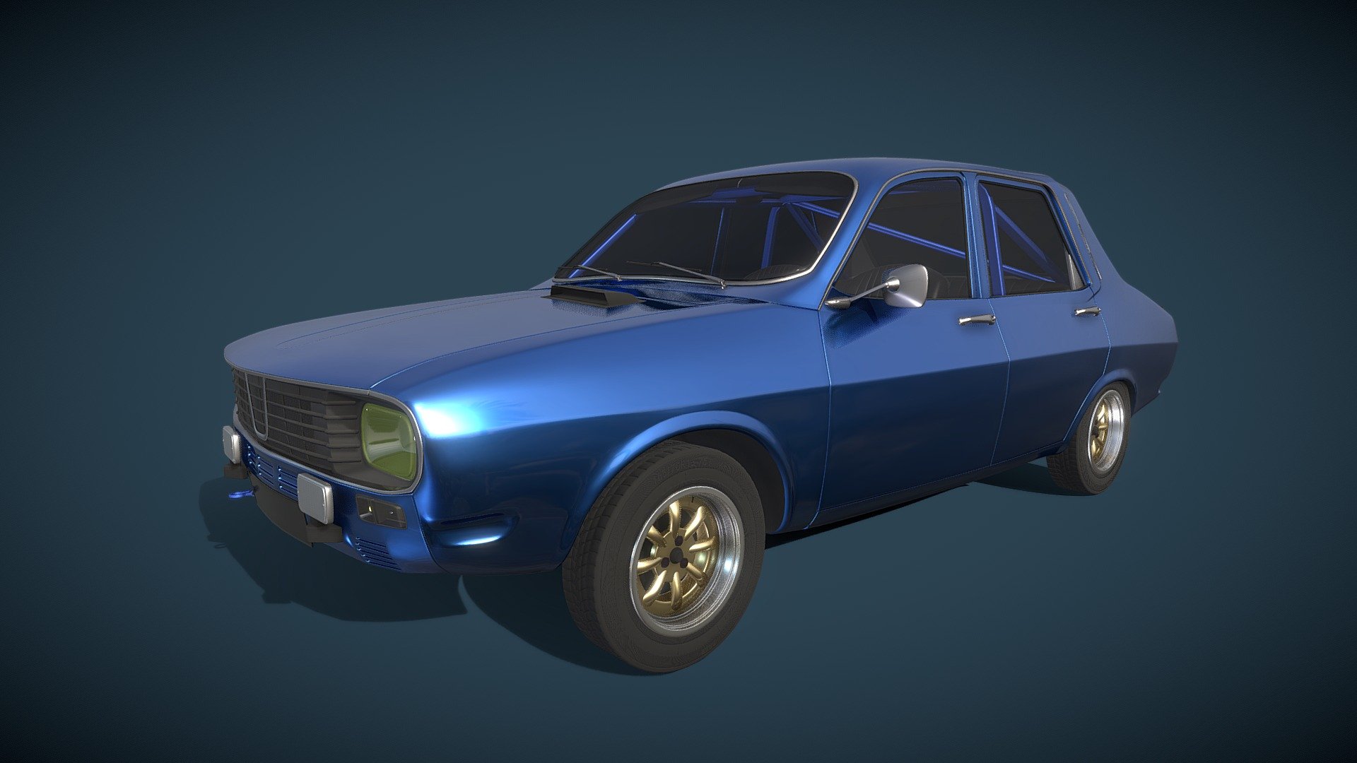 Rally Car Renault 12 / Dacia 1300 HighPoly Model - Buy Royalty Free 3D ...