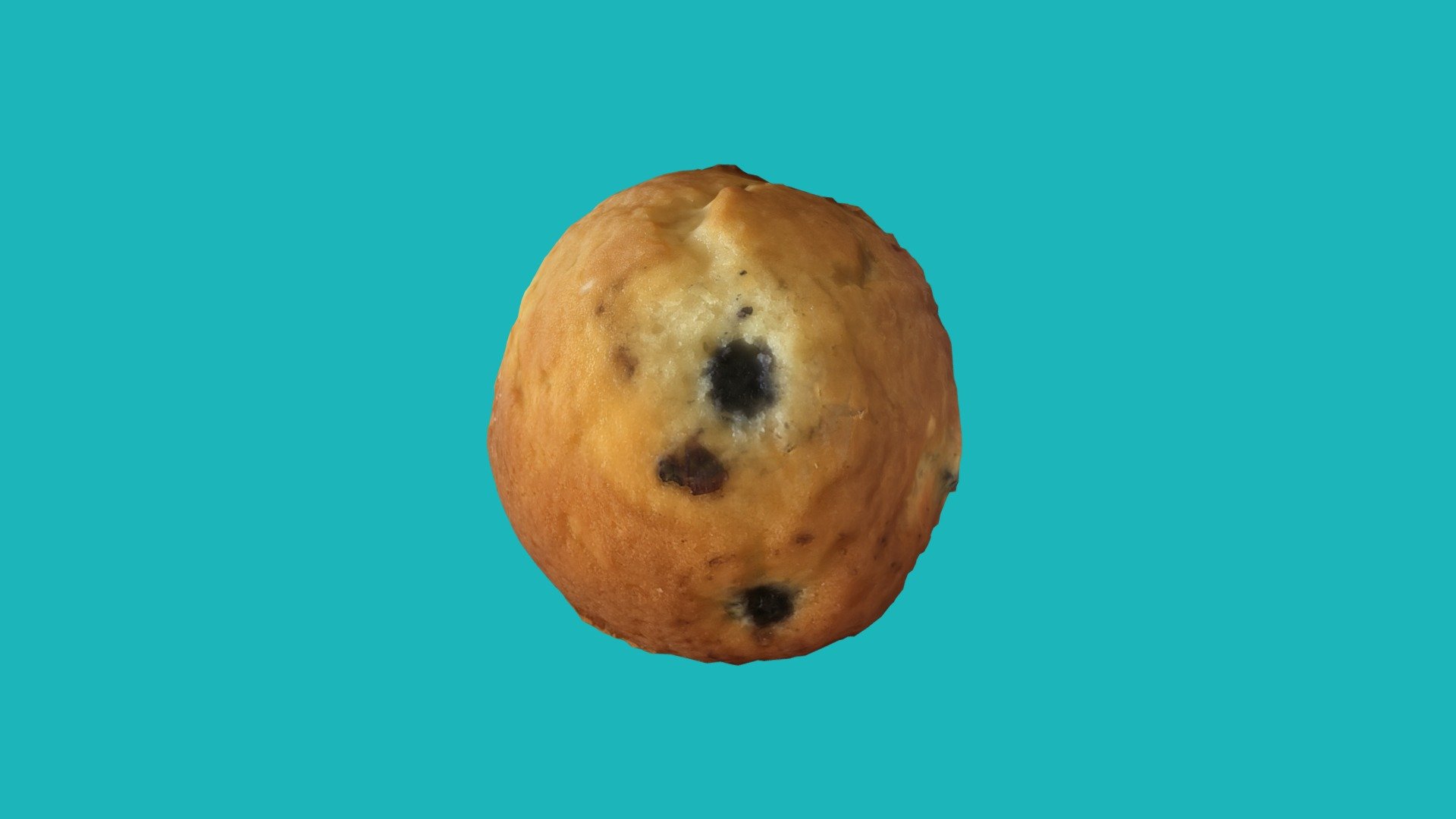 Breads Blueberry Muffin - 3D model by Rosalie Yu (@rosalieyu) [82c6a5f ...