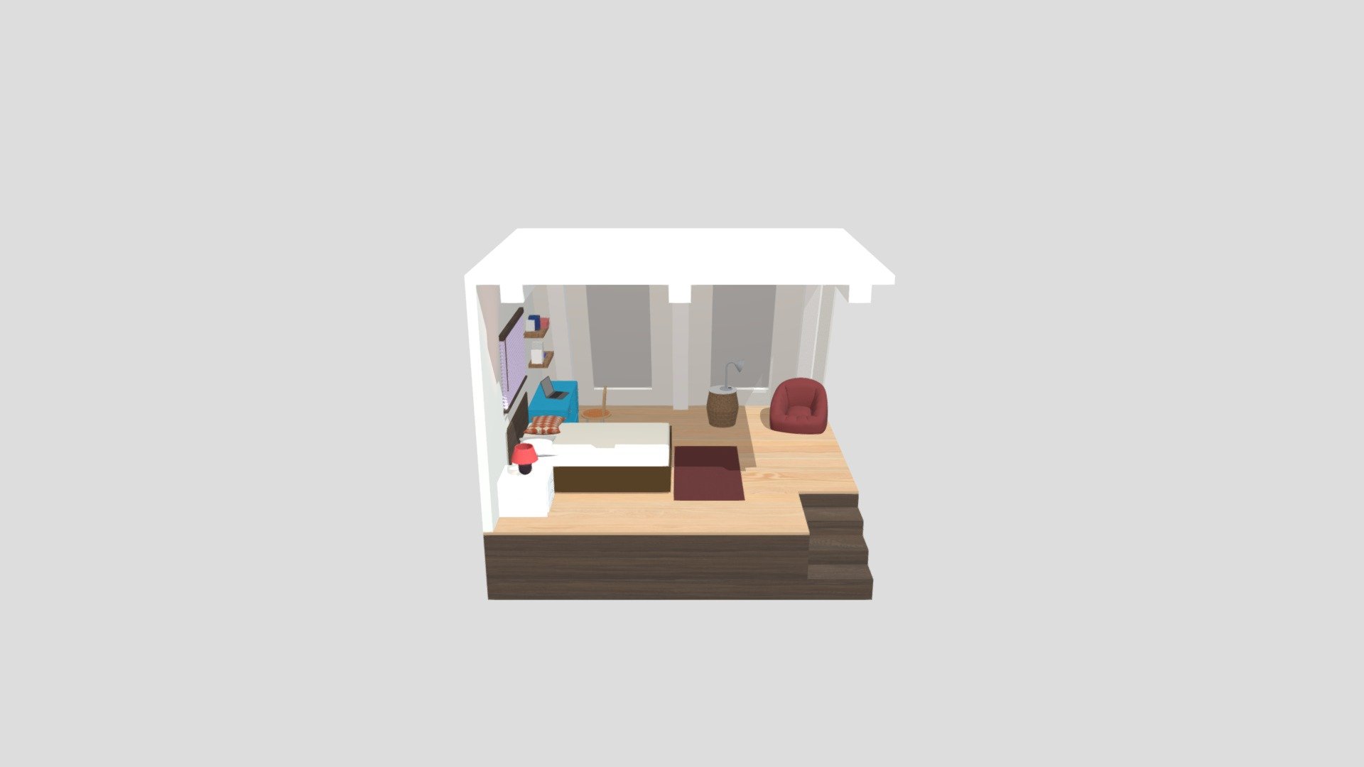 Isometric Intern Scene - 3D model by pdrogouveia [82c72dc] - Sketchfab