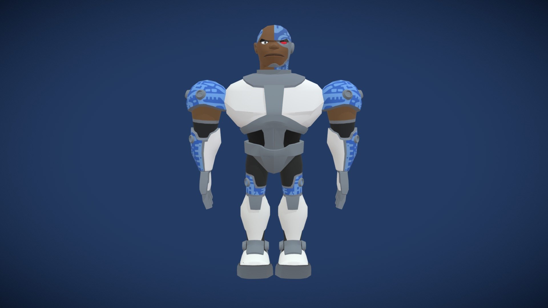 Teen Titans Cyborg 3d model - Download Free 3D model by TeaSpoon ...