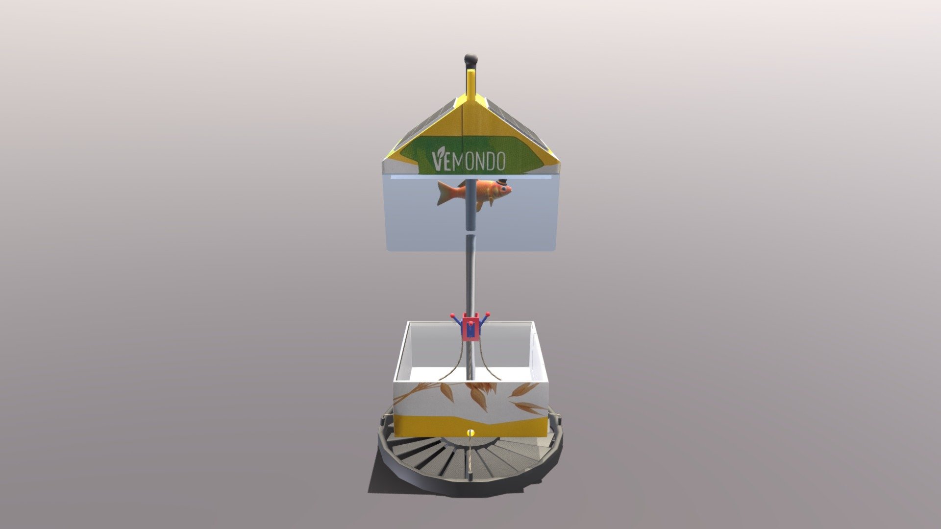 Fredrik The Fish, Milk Carton Model - 3D model by FEFT [82ca940 ...