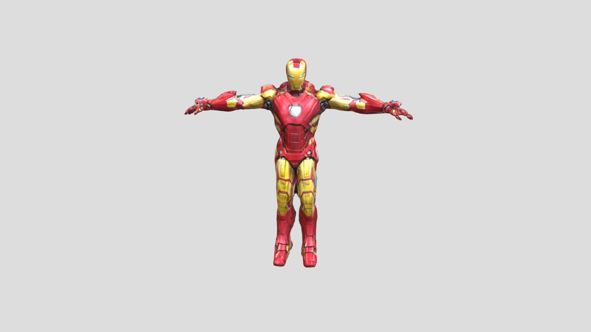 Iron Man T-pose - Buy Royalty Free 3D model by arrowdigiihub [82cd806 ...