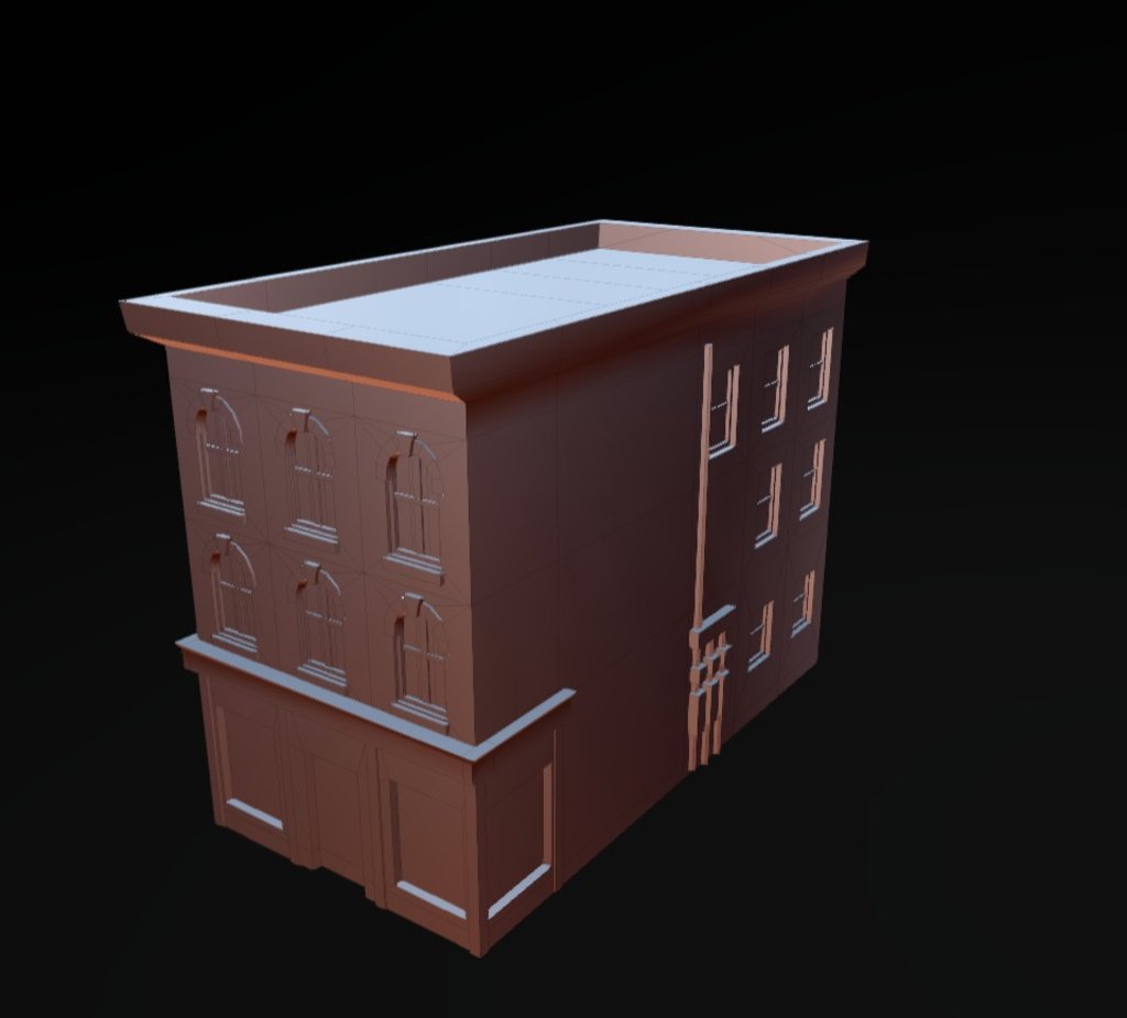 Old Low Poly Buidling - 3D model by nathangcallaghan [82cdeec] - Sketchfab