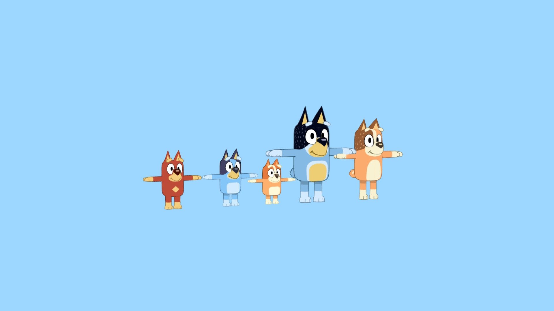 Bluey Characters - Download Free 3D model by Autumn Flowers ...