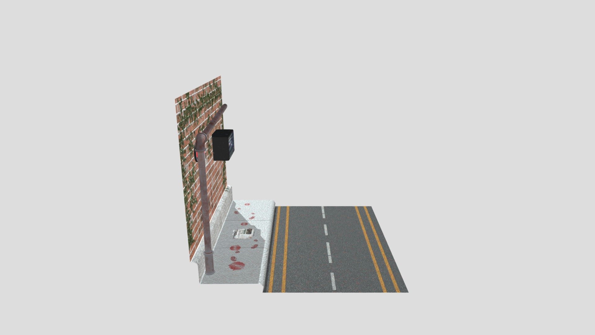 Alley - 3D model by ElijahNix [82d0cd1] - Sketchfab