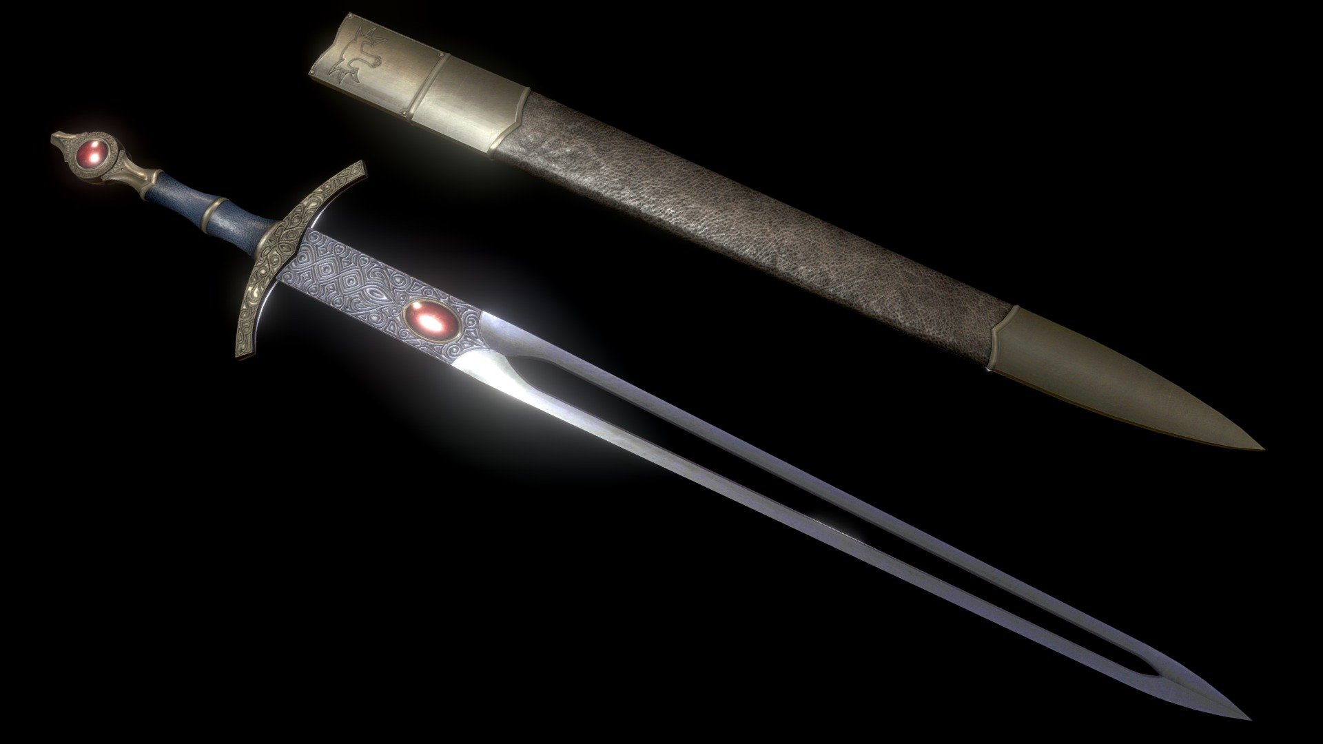 Gothic 3 Ruby Blade - 3D model by Ronnie Magnum (@ronniemagnum ...
