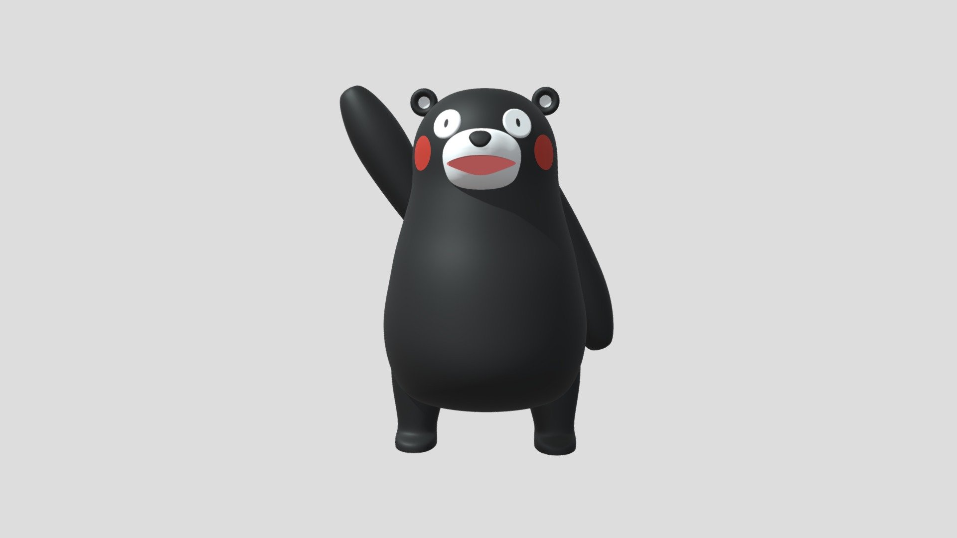 kumamon - Download Free 3D model by hisashi-F [82d1940] - Sketchfab