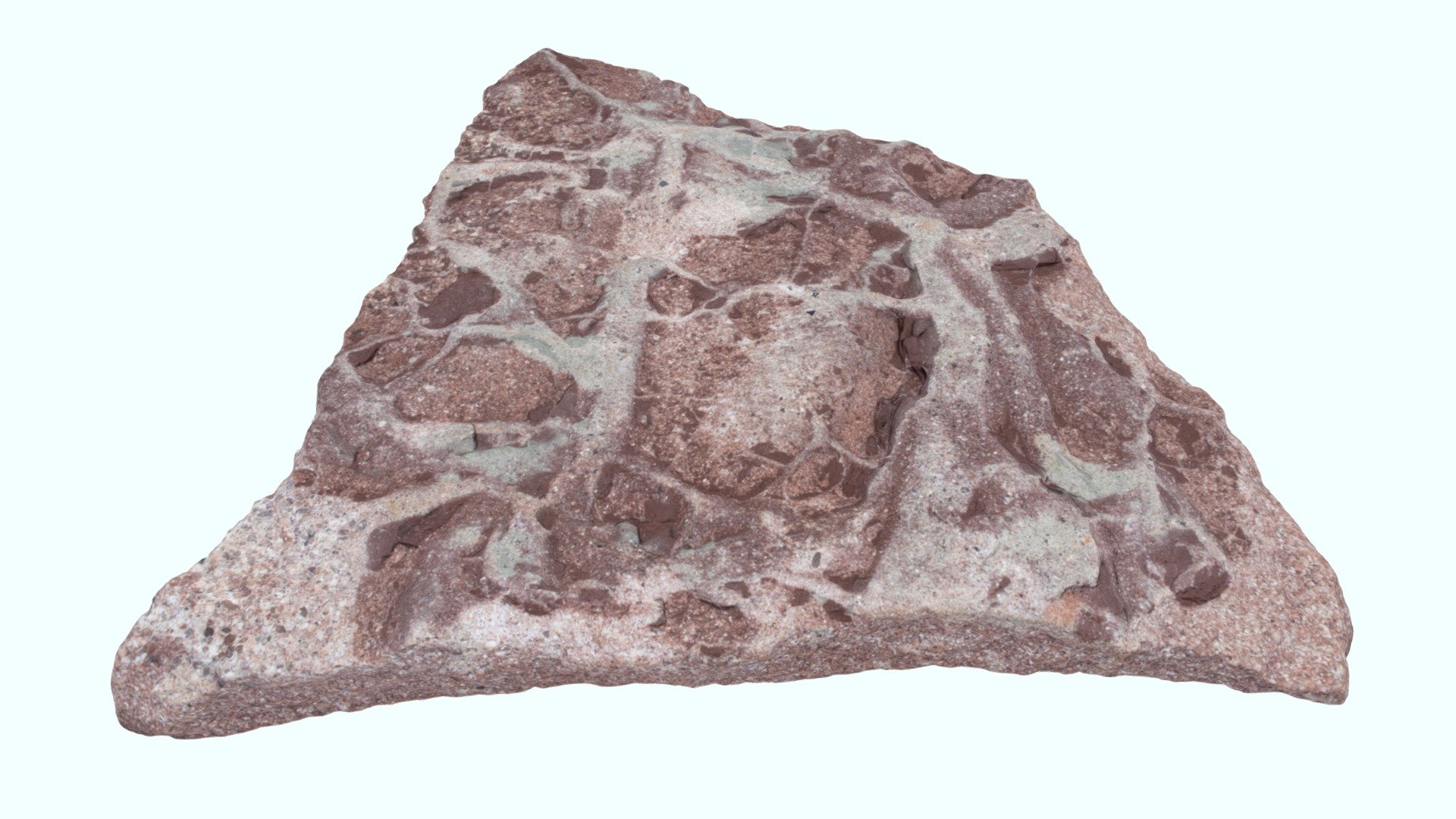 Fentes de dessiccation dans un grès - Download Free 3D model by Ecole ...